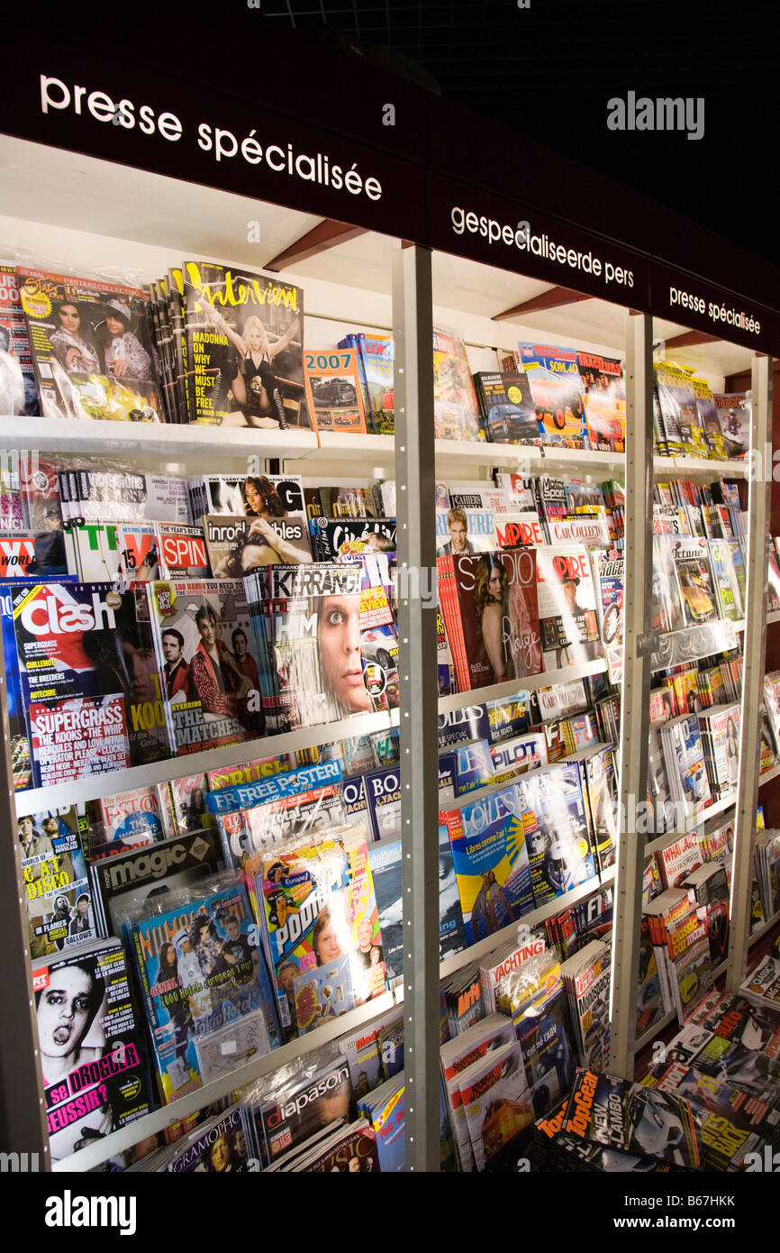 General interest magazines for sale at the Relay 'duty free' style shop ...