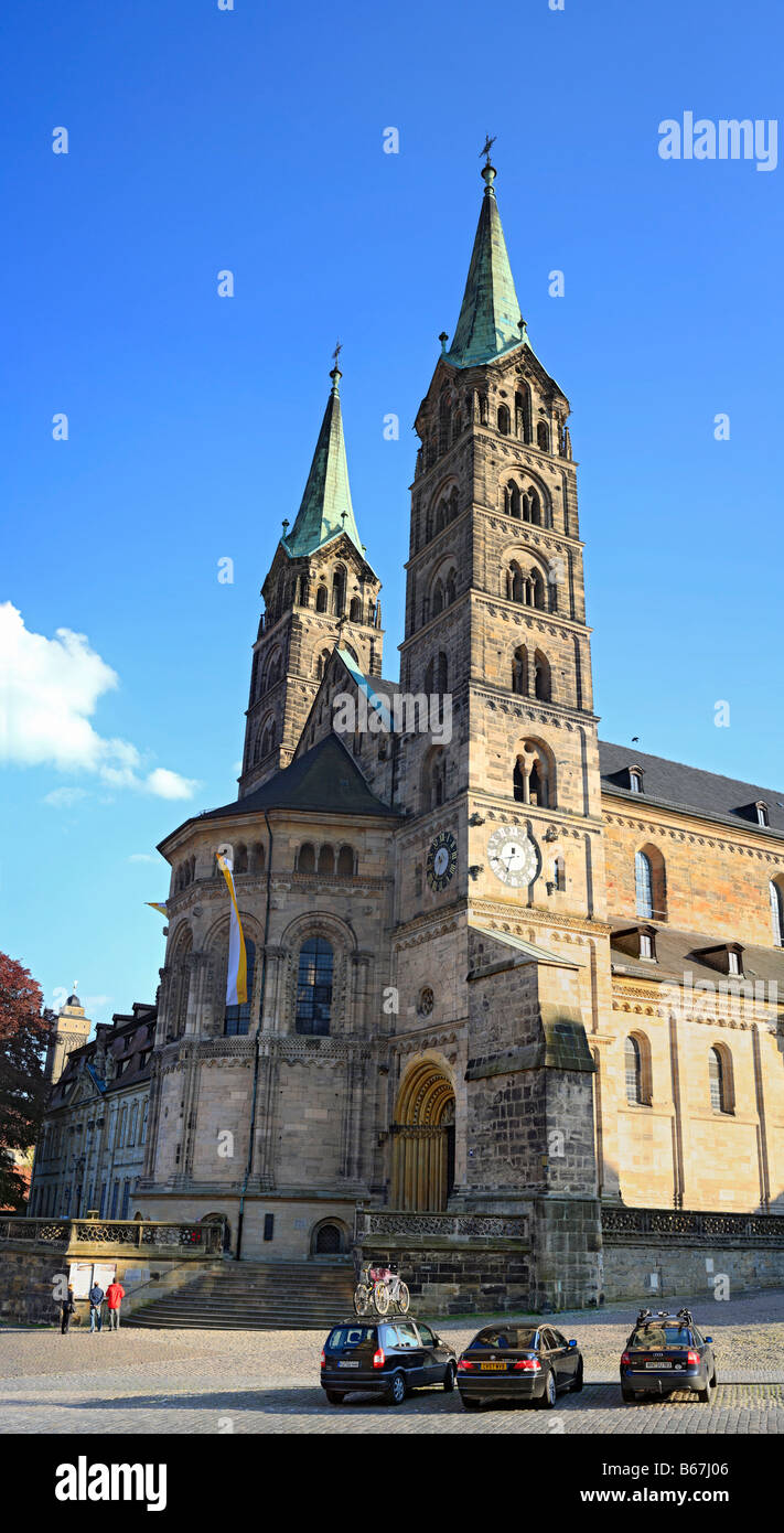 Cathedral (1237), Bamberg, UNESCO World Heritage site, Bavaria, Upper ...