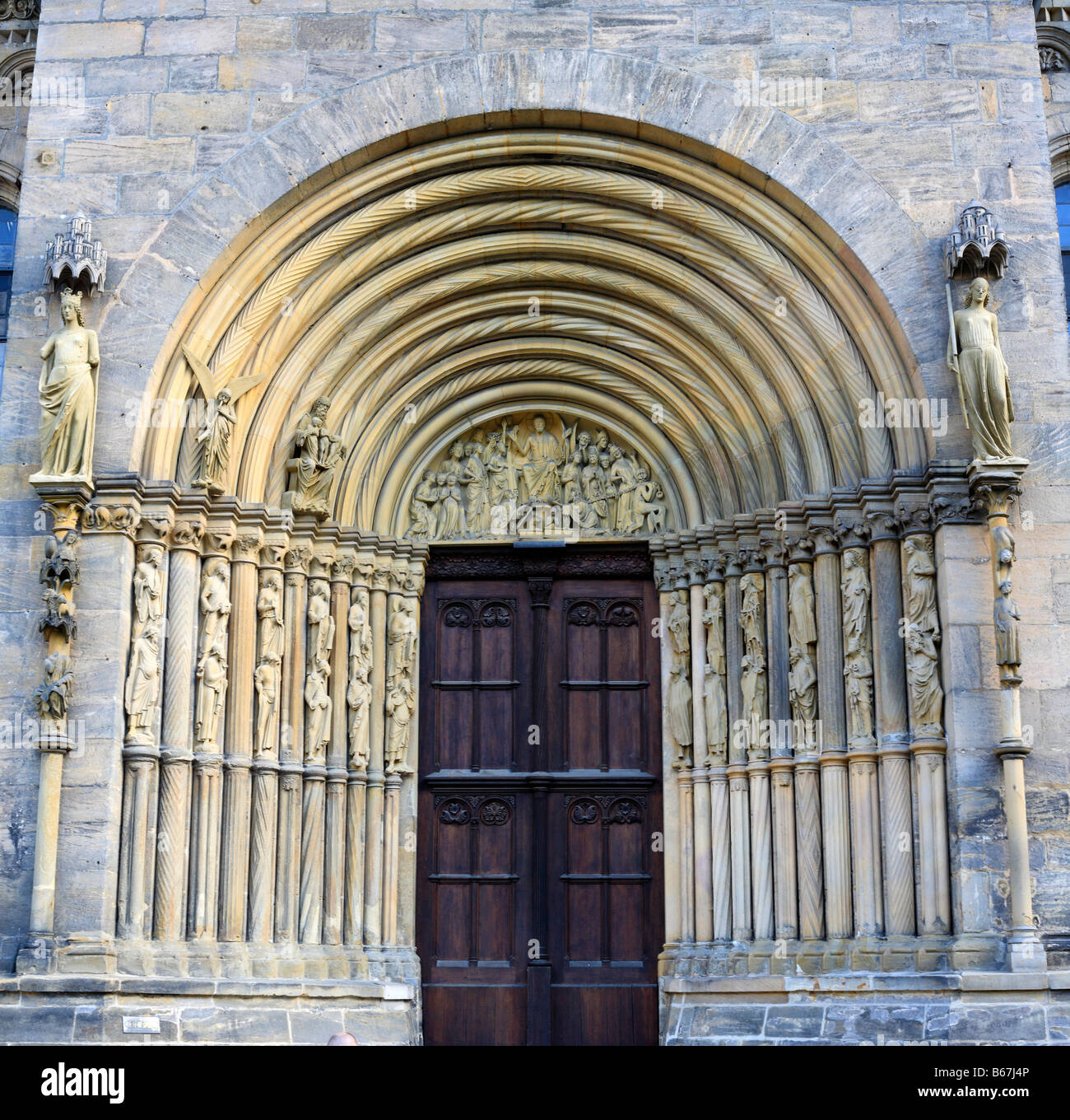 Cathedral (1237), Bamberg, UNESCO World Heritage site, Bavaria, Upper ...
