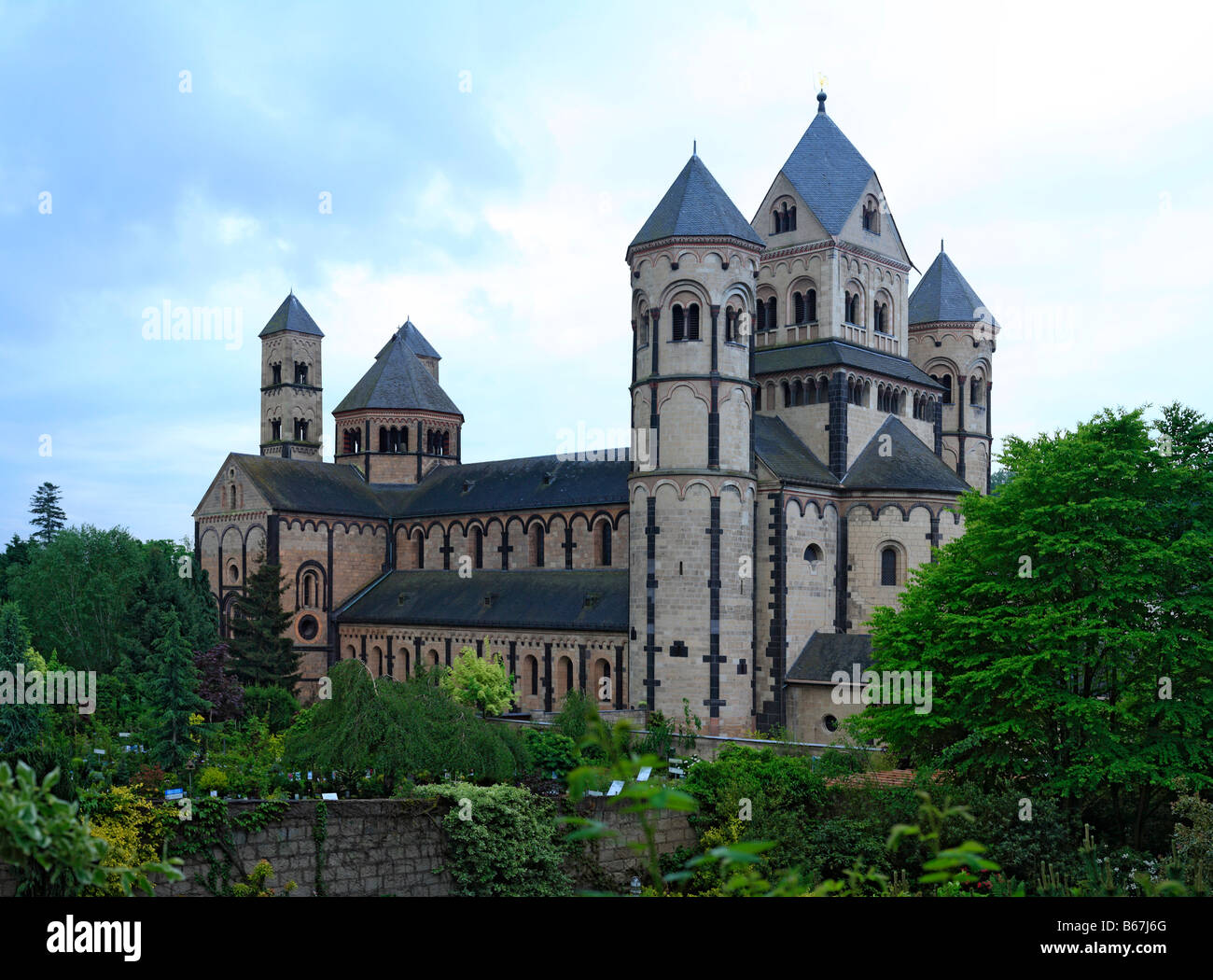 Church architecture, Maria Laach Abbey (12th century), near Andernach ...