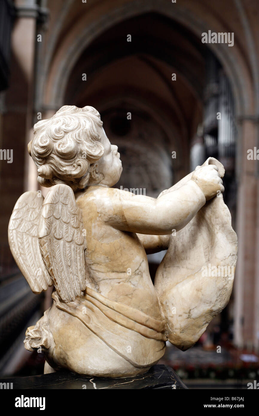Angel, sculpture in cathedral, Trier, Rhineland Palatinate, Germany ...