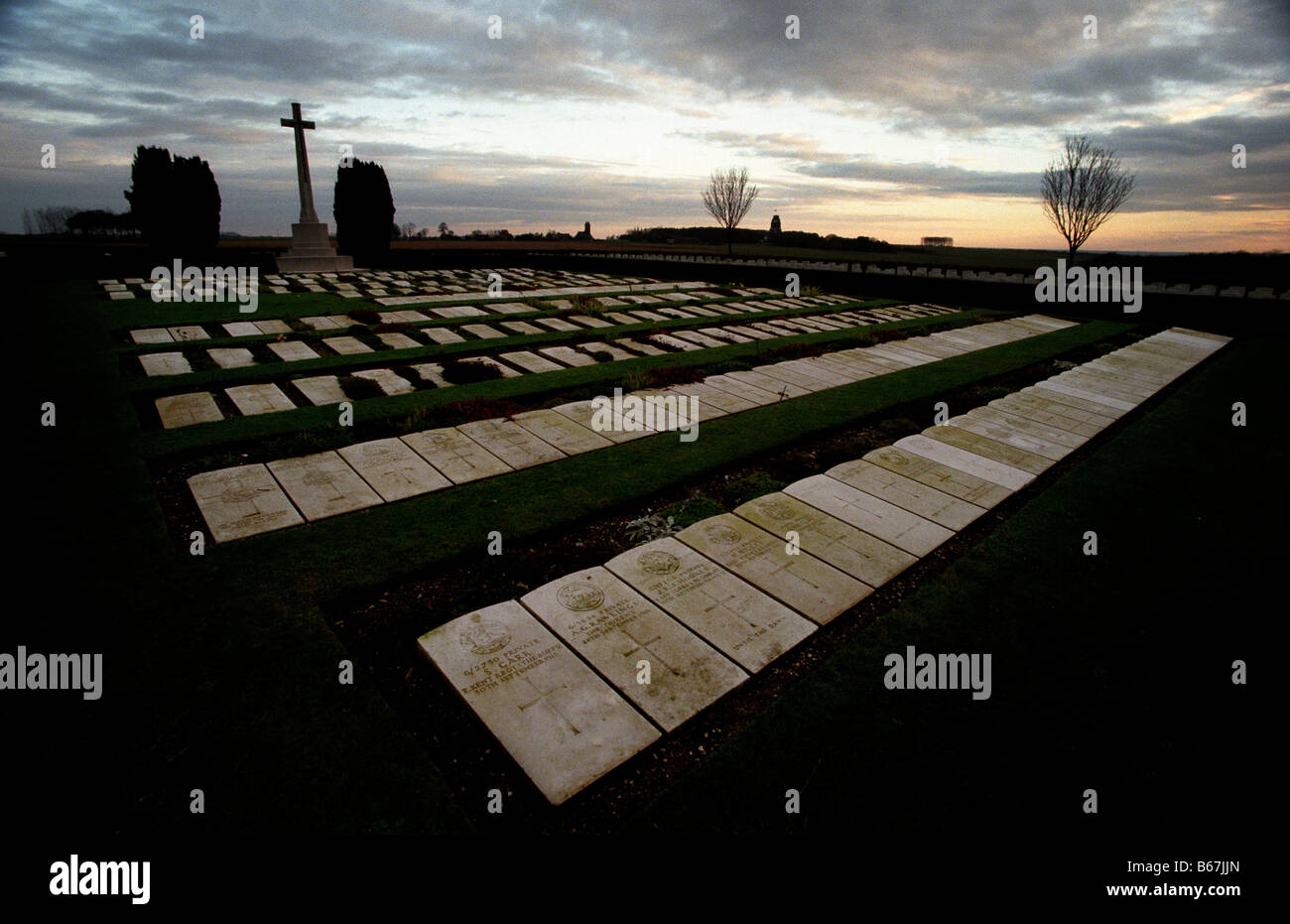 WORLD WAR ONE MILL ROAD CEMETERY THIEPVAL,CWGC,WW1 Stock Photo - Alamy