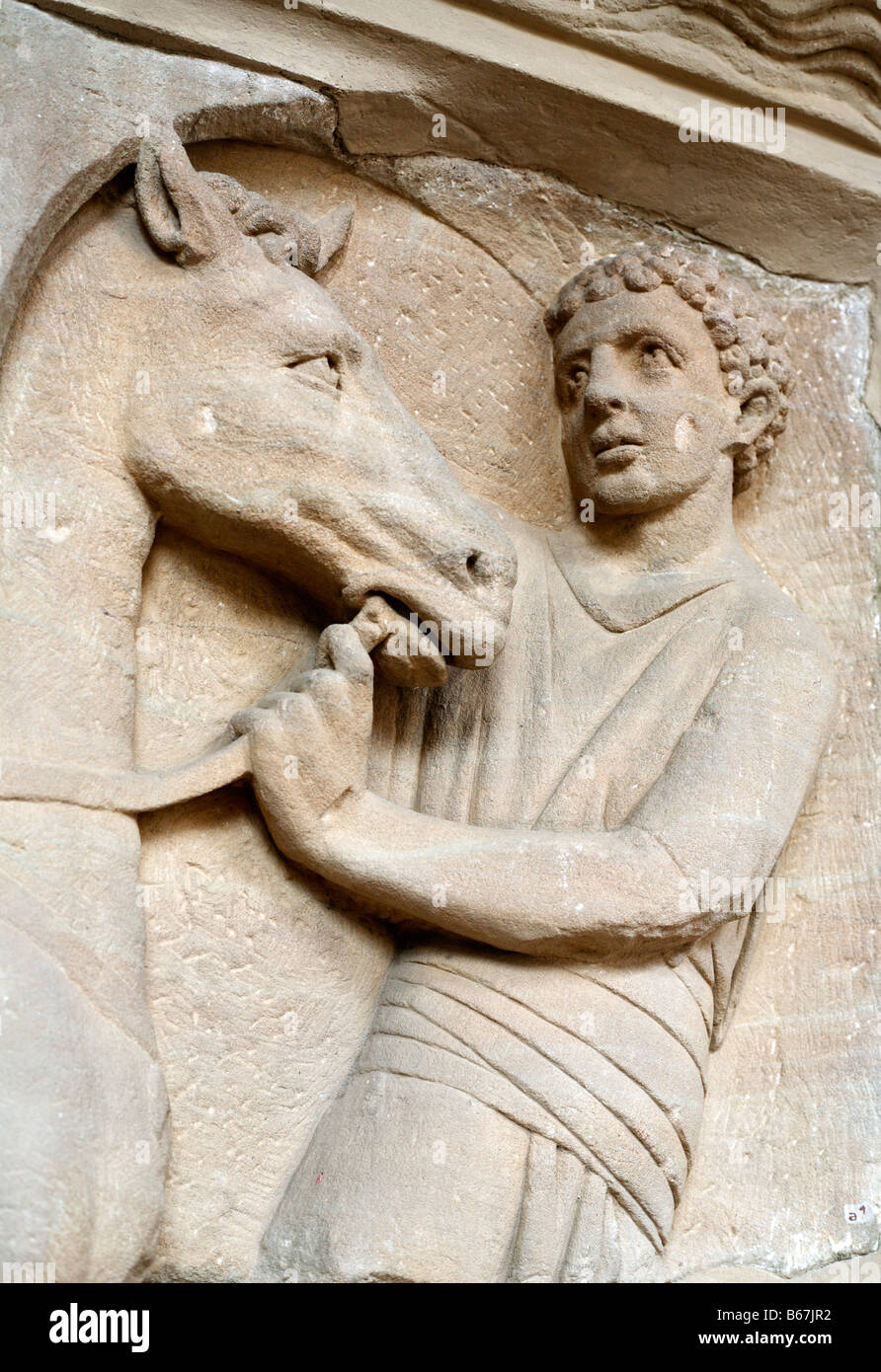 Roman sculpture in Rheinisches Landesmuseum, Trier, Rhineland ...