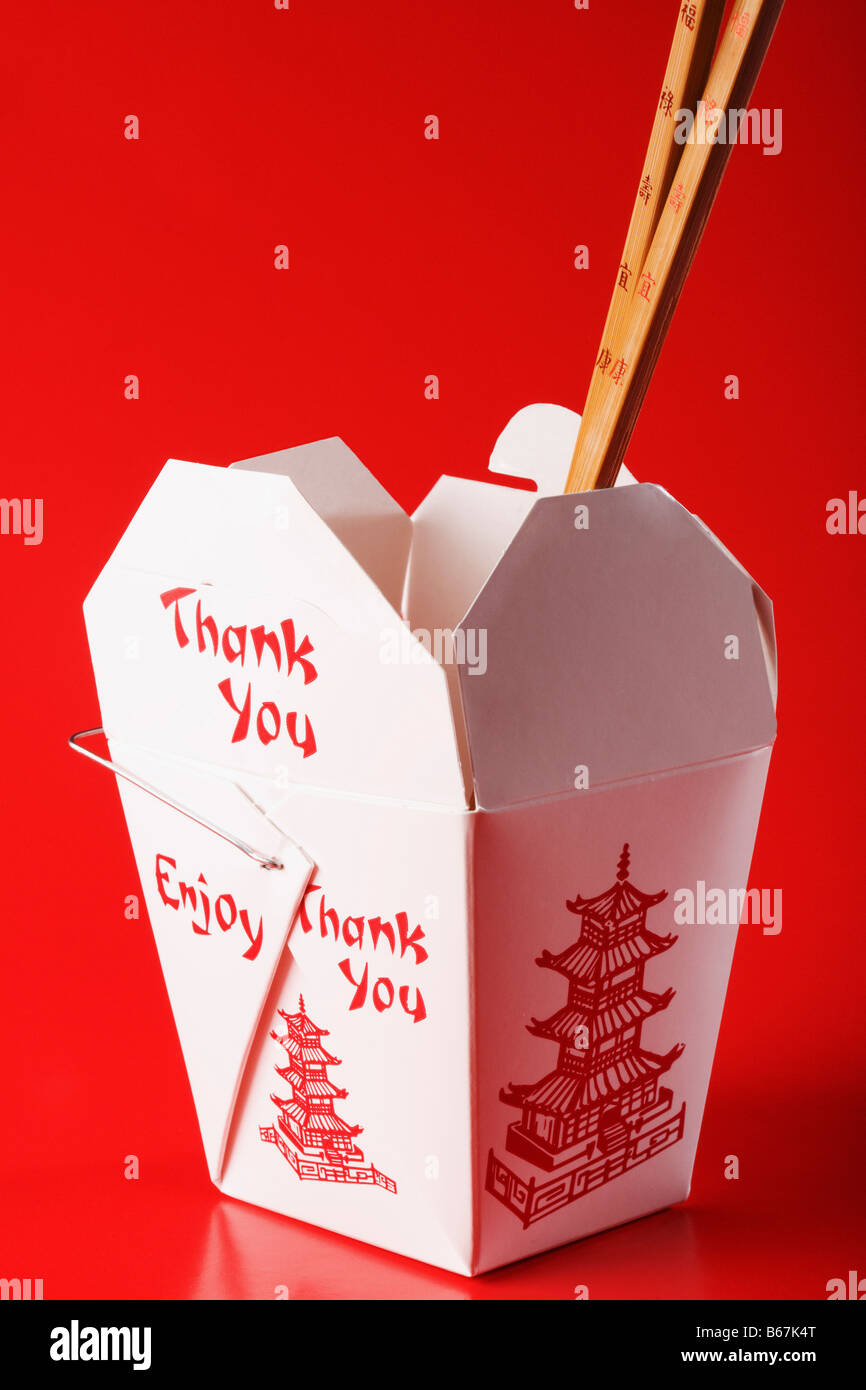 Red Chinese Take Out Box