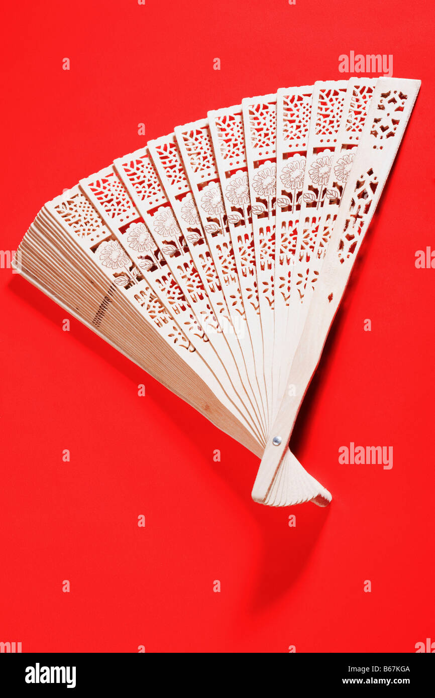 Close-up of a folding fan Stock Photo - Alamy
