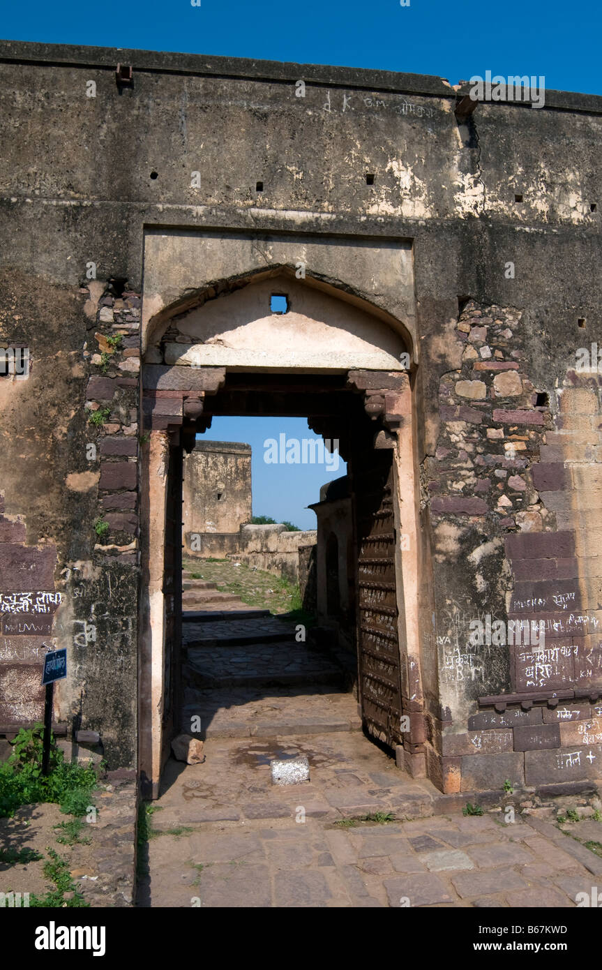 Ranthambore fort. Ranthambore National Park. Rajasthan. India Stock ...