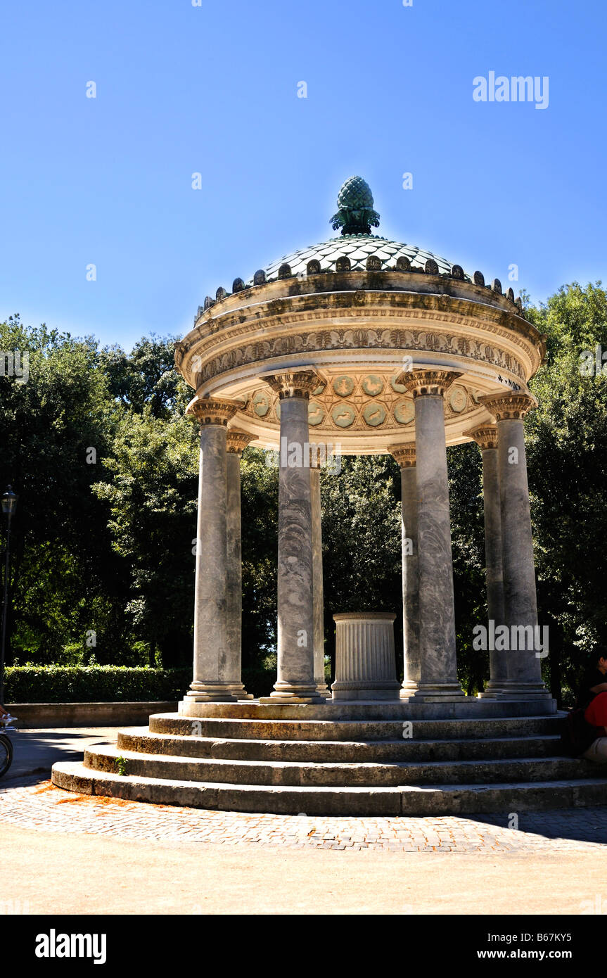 Little Temple in the Borghese Gardens in Rome Italy Stock Photo - Alamy