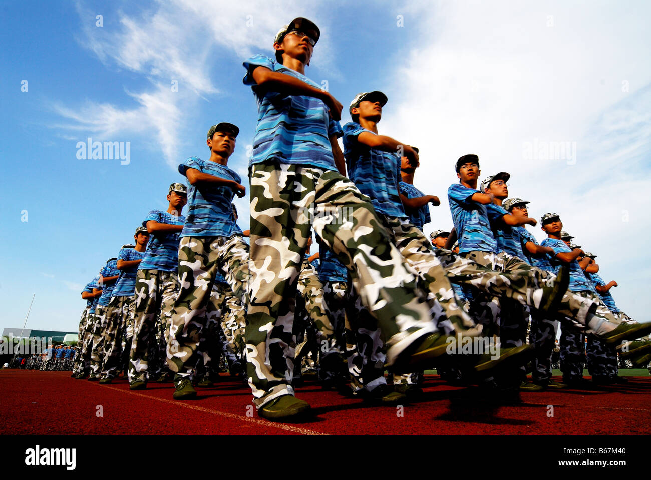 Military training china hi-res stock photography and images - Alamy