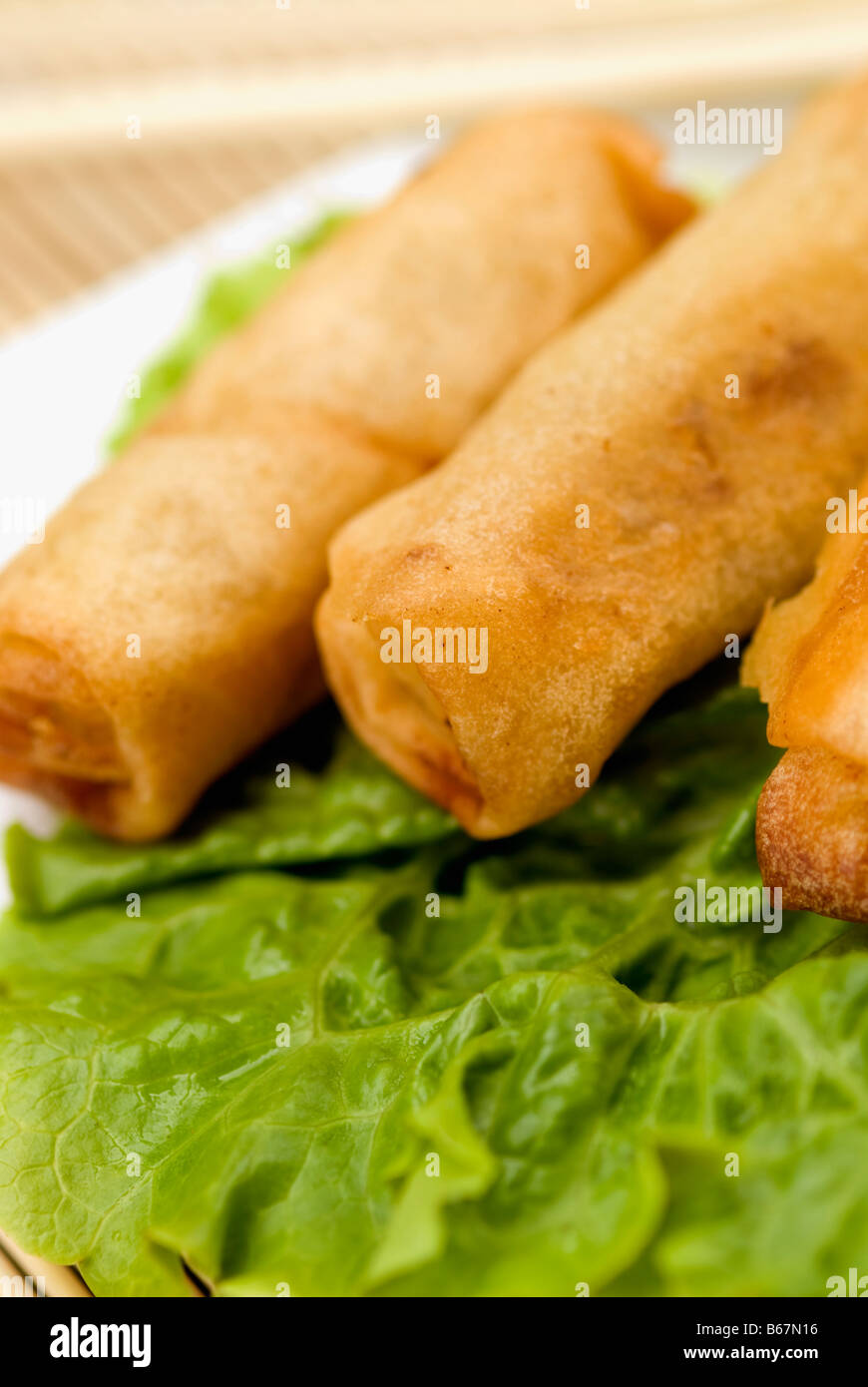 Spring rolls detail hi-res stock photography and images - Alamy