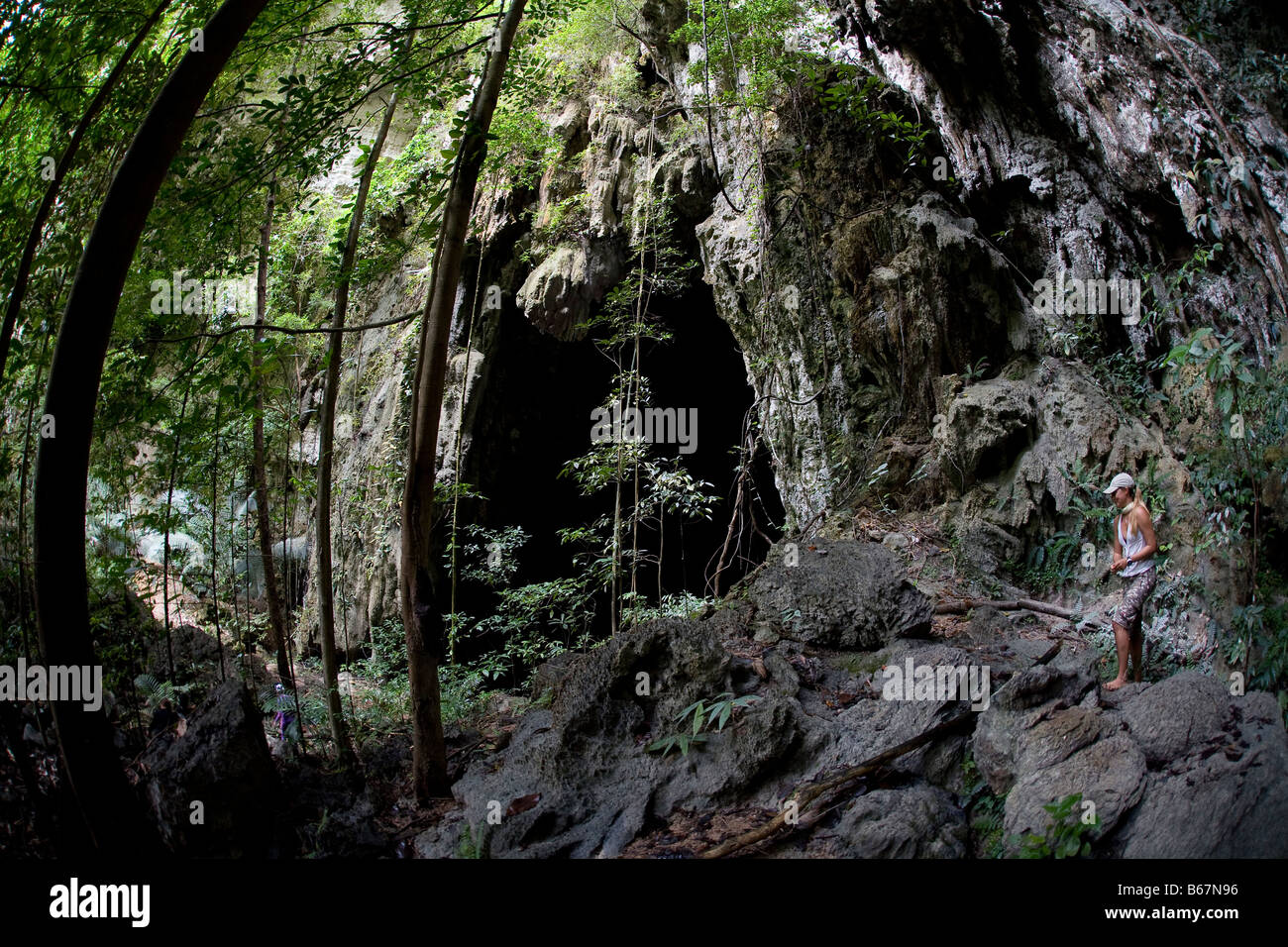 Massive Cave at Misool Island Raja Ampat West Papua Indonesia Stock ...