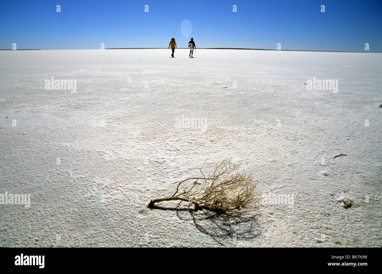 The salt crust on the southern point of Lake Eyre, South Australia ...