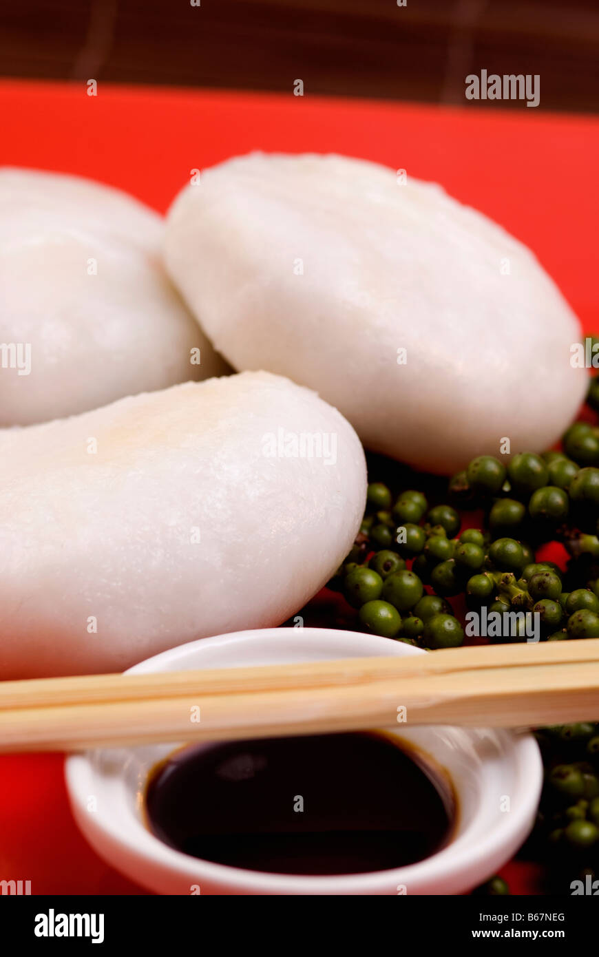 Cake with Chinese green peppers Stock Photo - Alamy