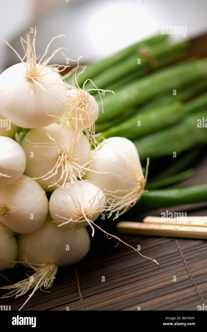 Image of spring onions hi-res stock photography and images - Alamy