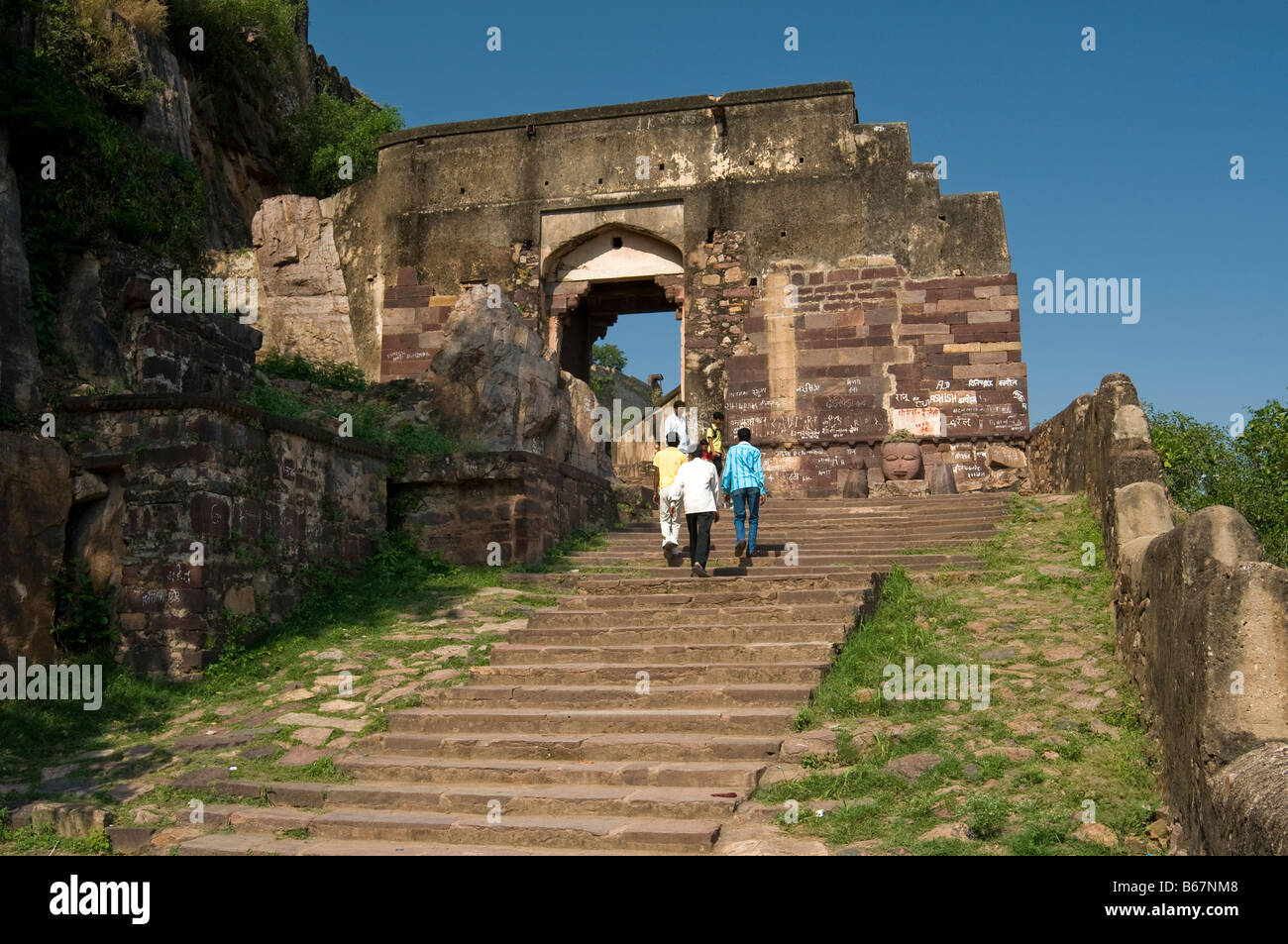 Ranthambore fort. Ranthambore National Park. Rajasthan. India Stock ...