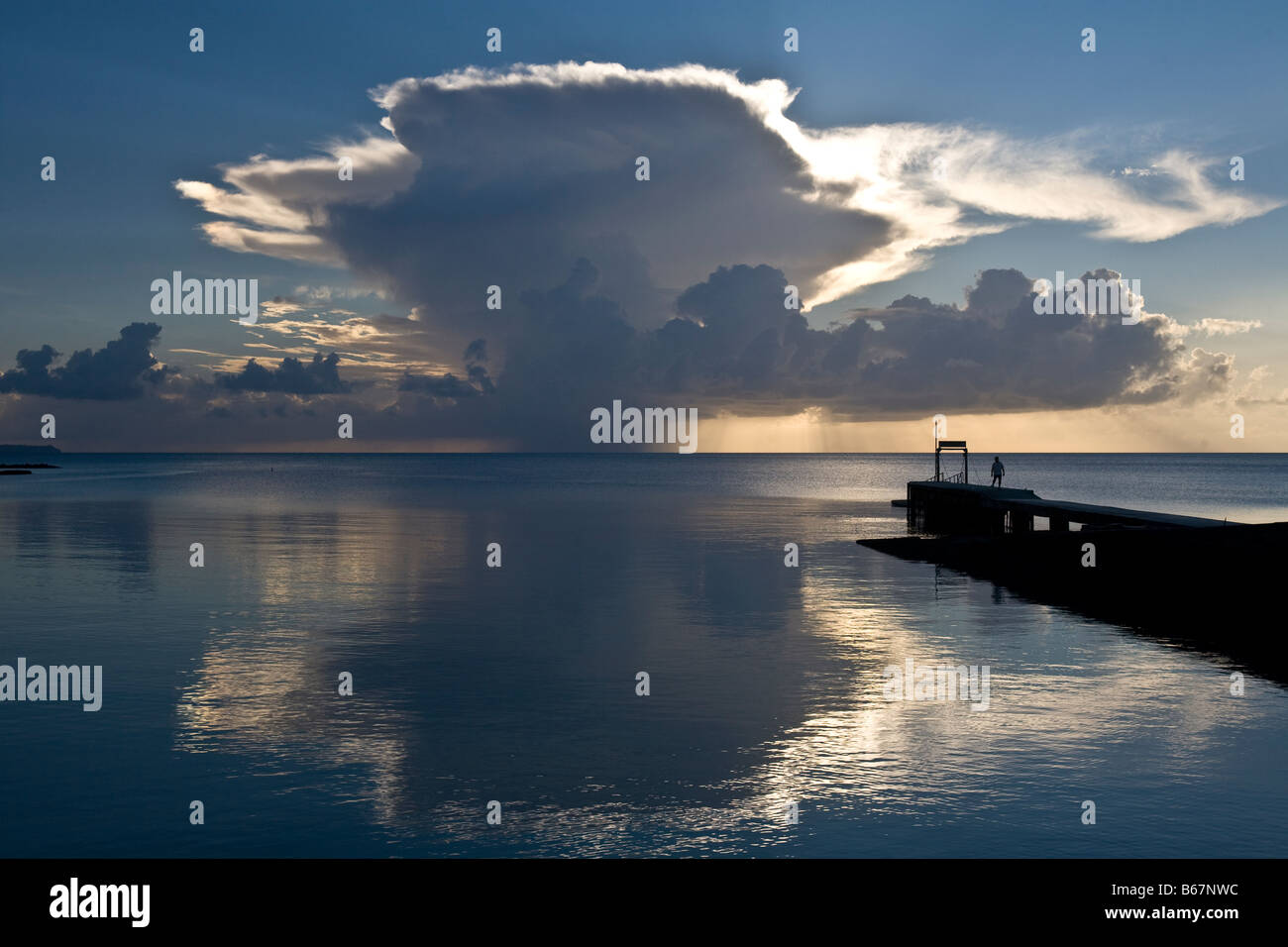 Sunset at Palau Micronesia Pacific Ocean Palau Stock Photo - Alamy