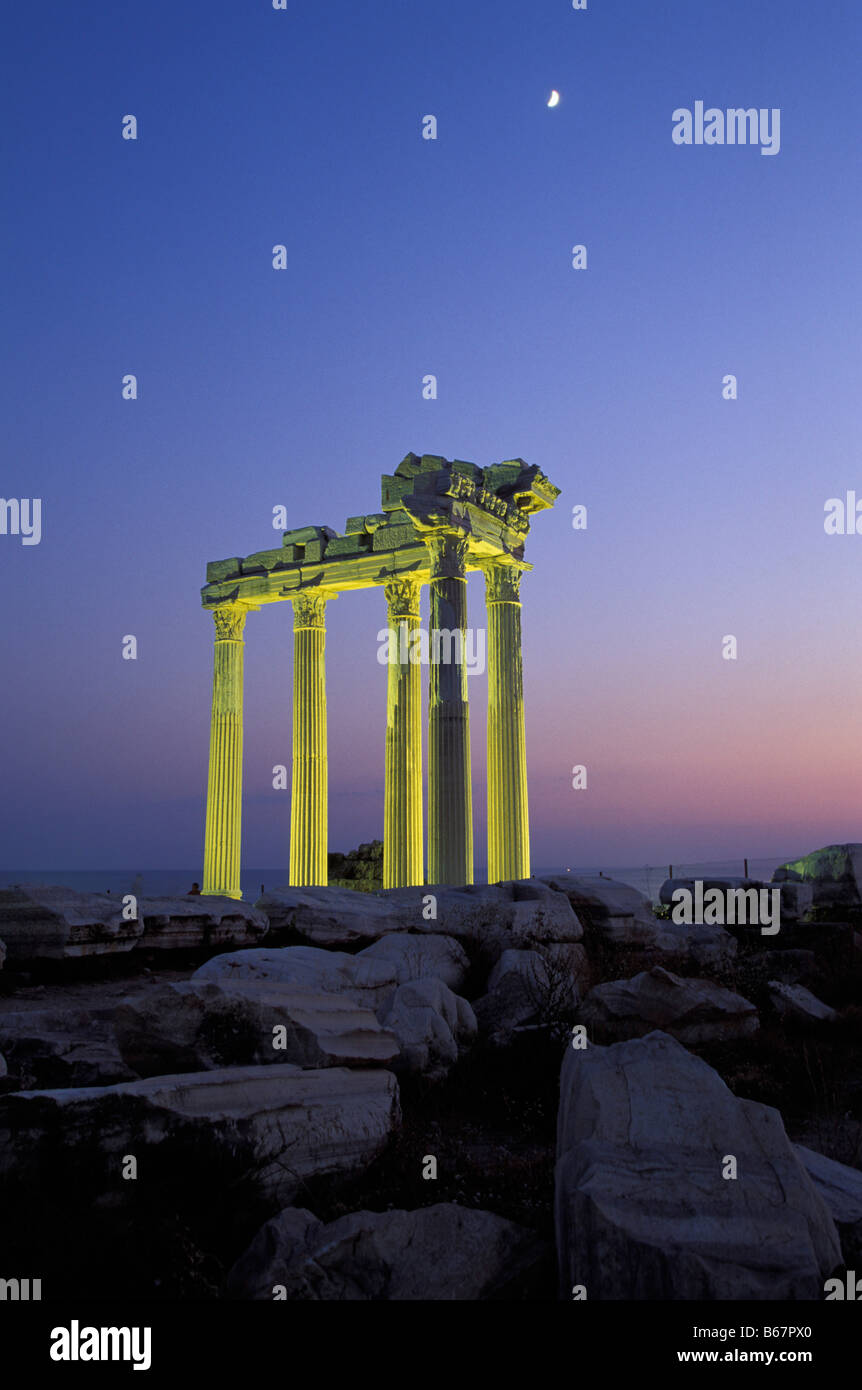 Apollon Tempel, Side, Turkish Riviera, Turkey Stock Photo - Alamy