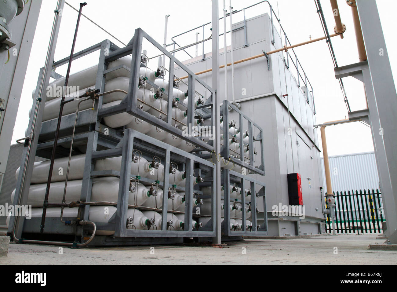 CNG refuelling plant Stock Photo - Alamy