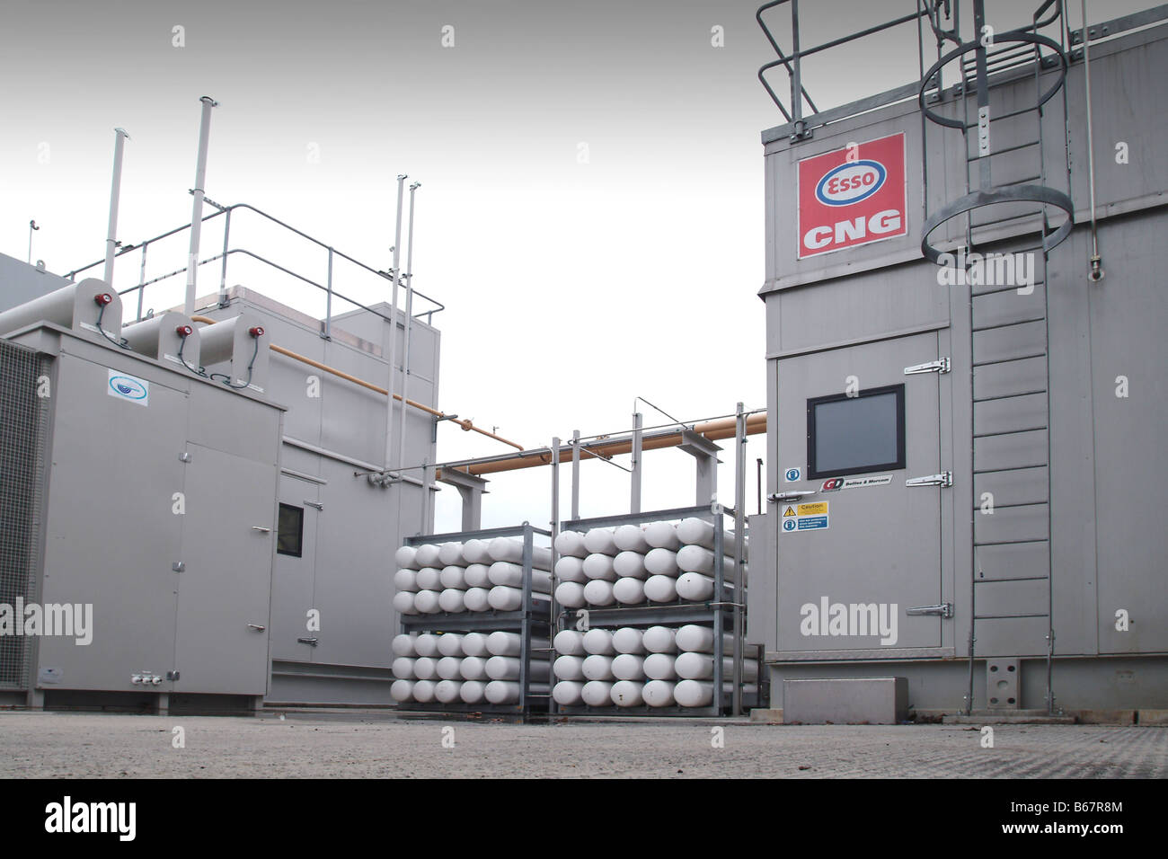 CNG refuelling plant Stock Photo - Alamy