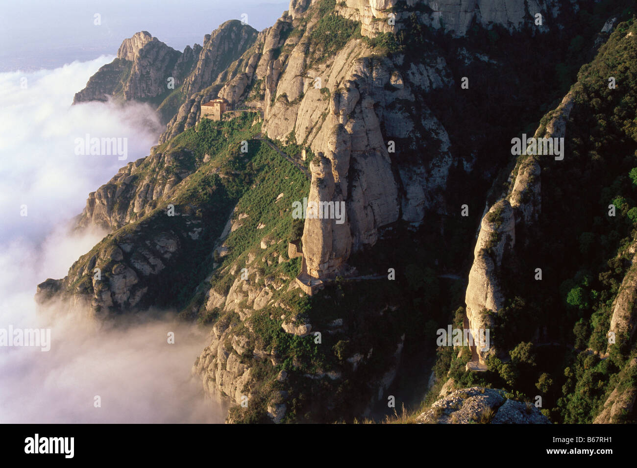 Santa Cova monastery, Sierra de Monserrat, Monserrat Mountain ...