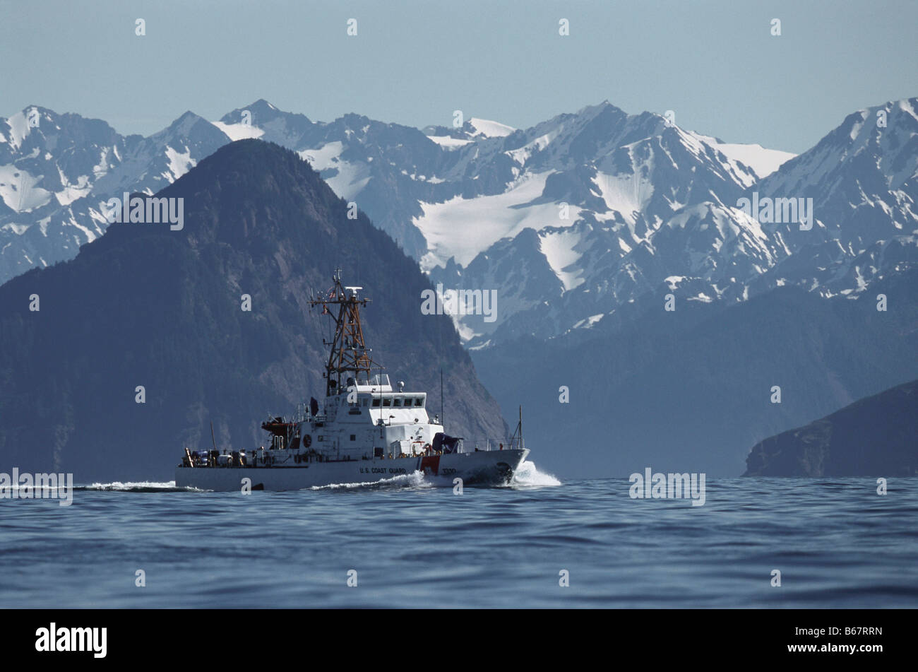 Coast Guard Ship in Resurrection Bay, Alaska, USA Stock Photo - Alamy