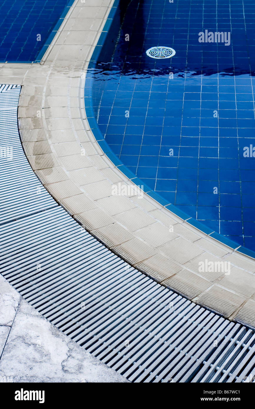 One Corner of A Swimming Pool Stock Photo - Alamy