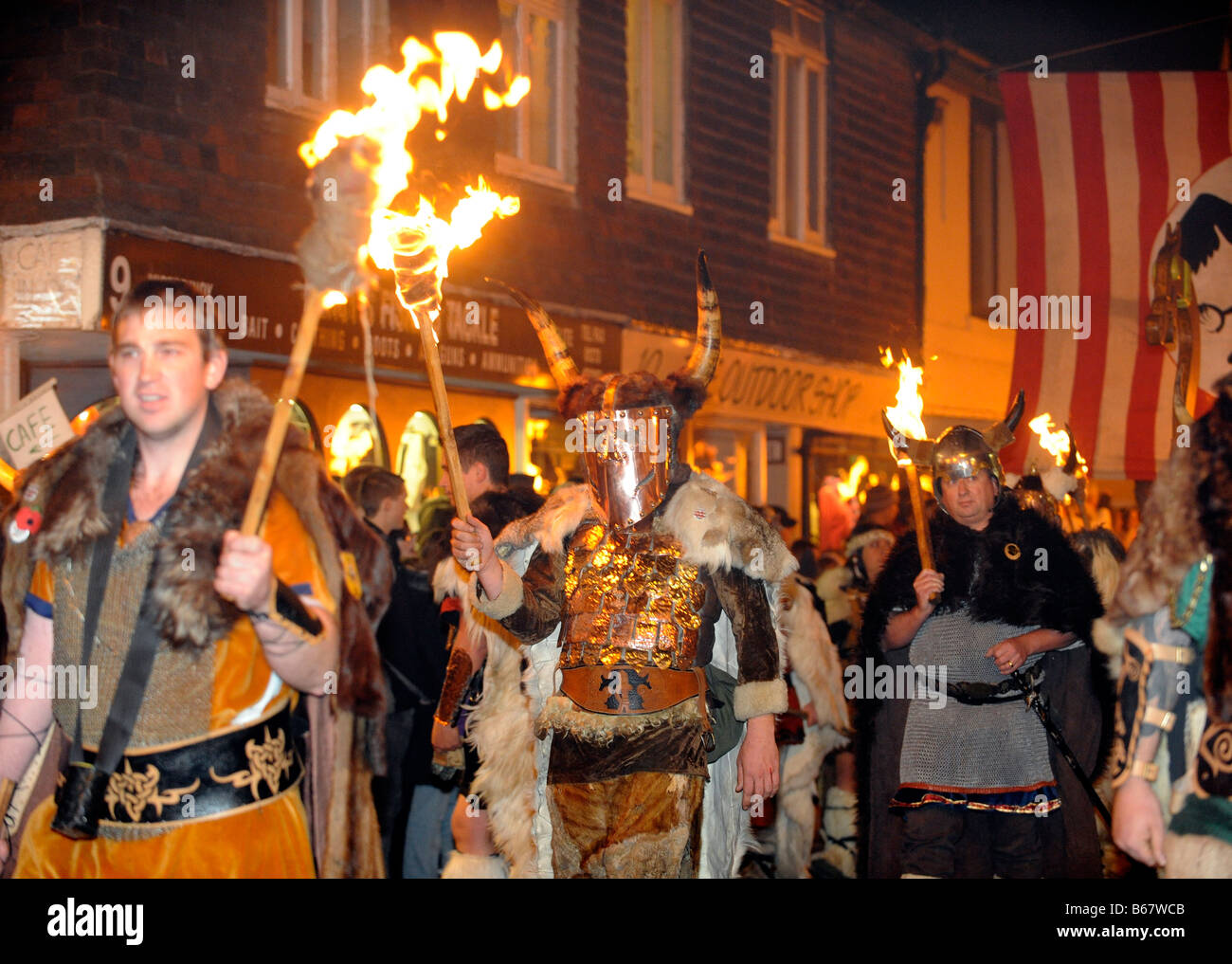 The Cliffe Bonfire Society members dressed as vikings at the Lewes ...