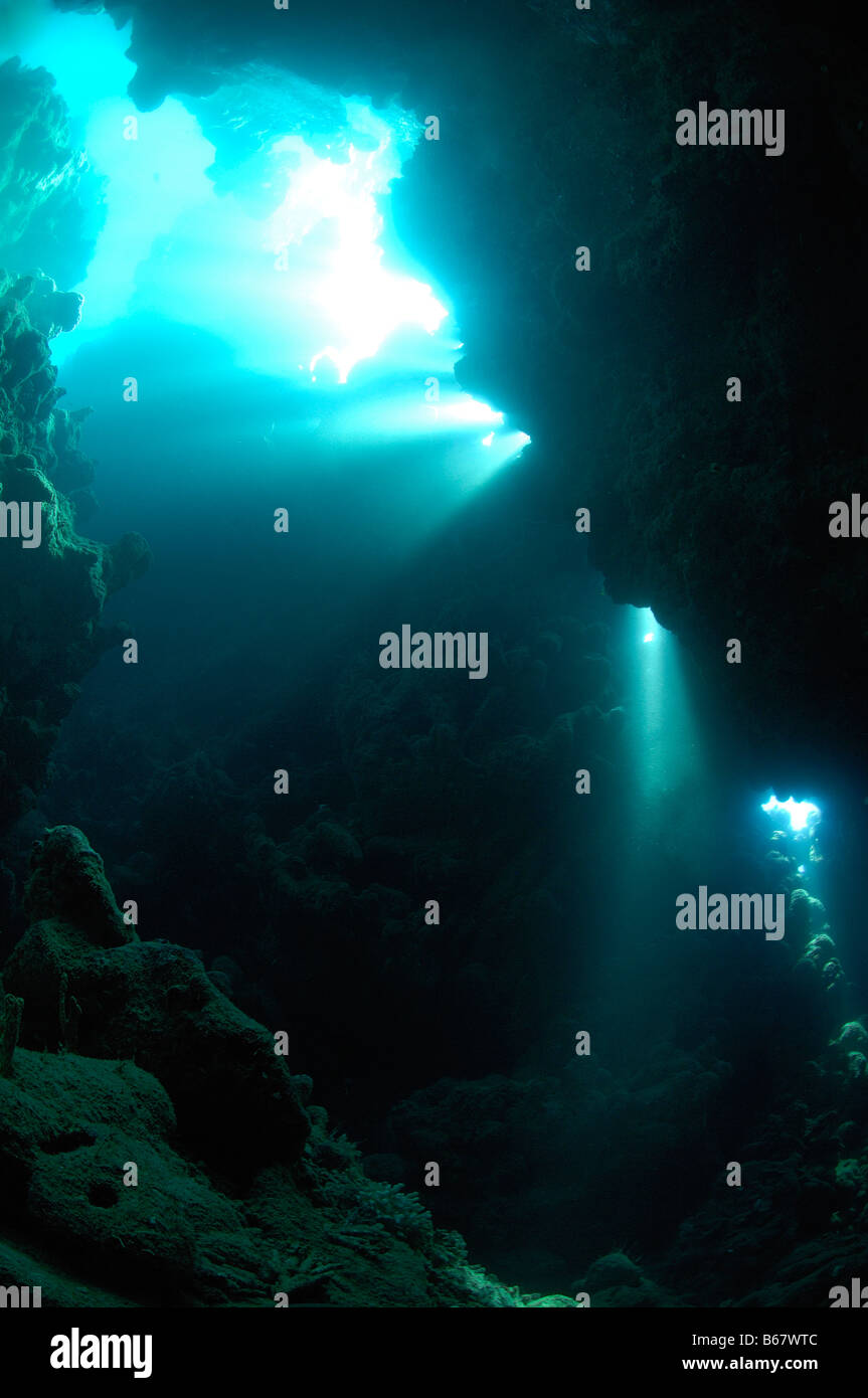 Cleft under Water Abu Dabab Marsa Alam Red Sea Egypt Stock Photo - Alamy
