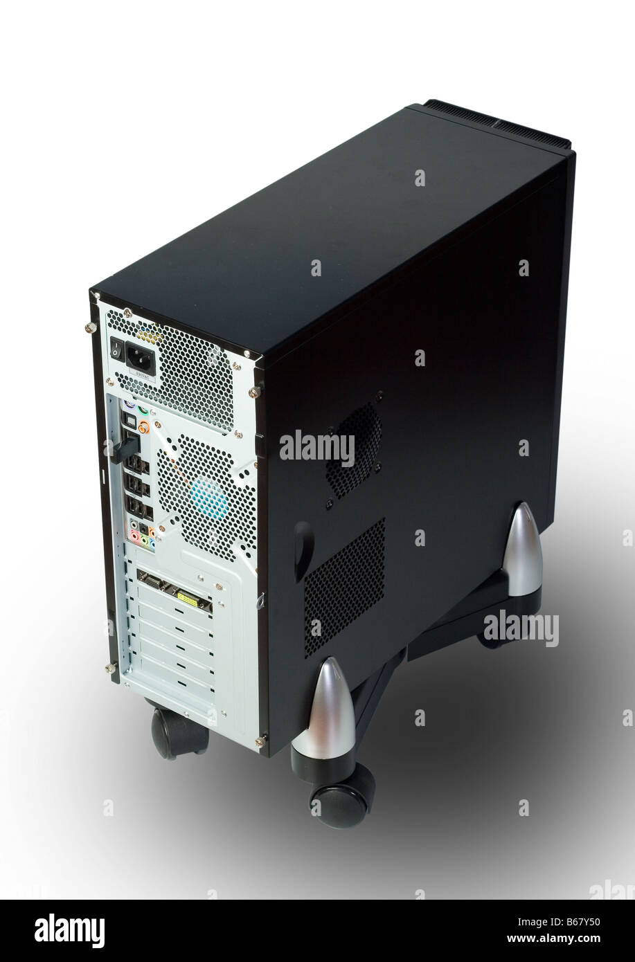 close up of a cpu of a black computer Stock Photo - Alamy