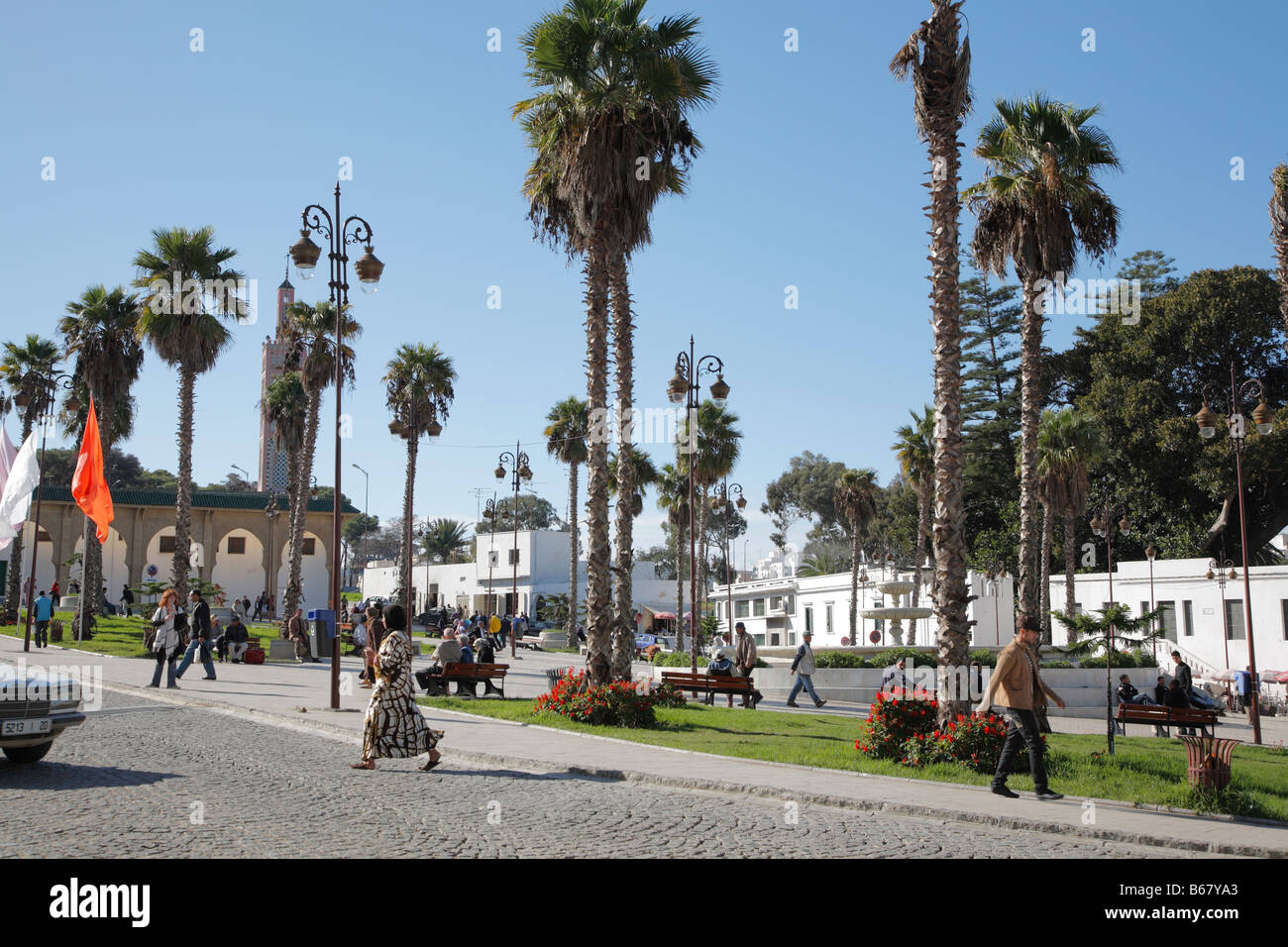 Fountain, Grand Socco, Tangier, Morocco, Africa Stock Photo - Alamy