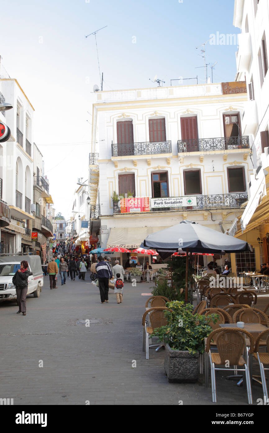 Cafe, Petite Socco, Tangier, Morocco, Africa Stock Photo - Alamy