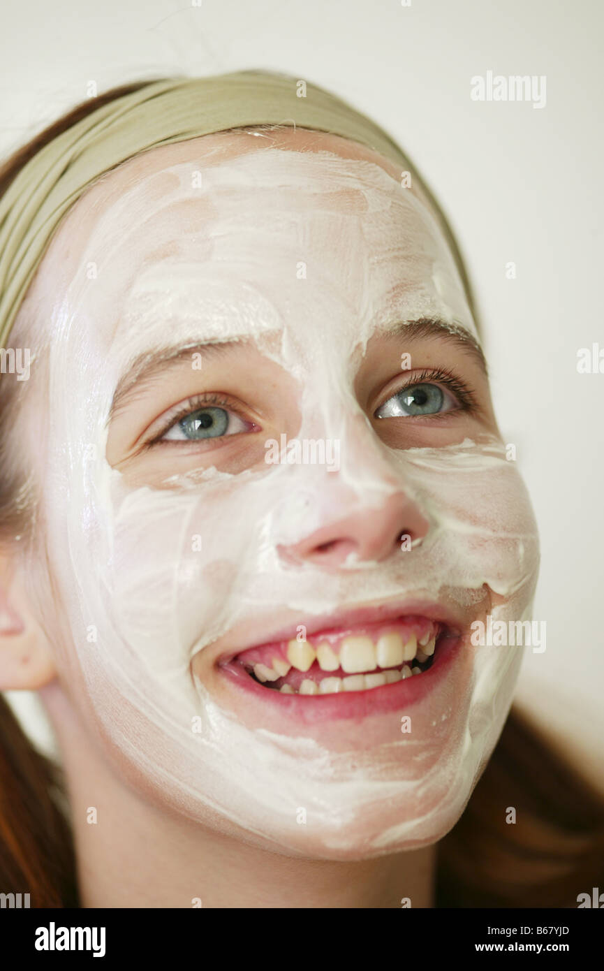 Girl with face mask Stock Photo - Alamy