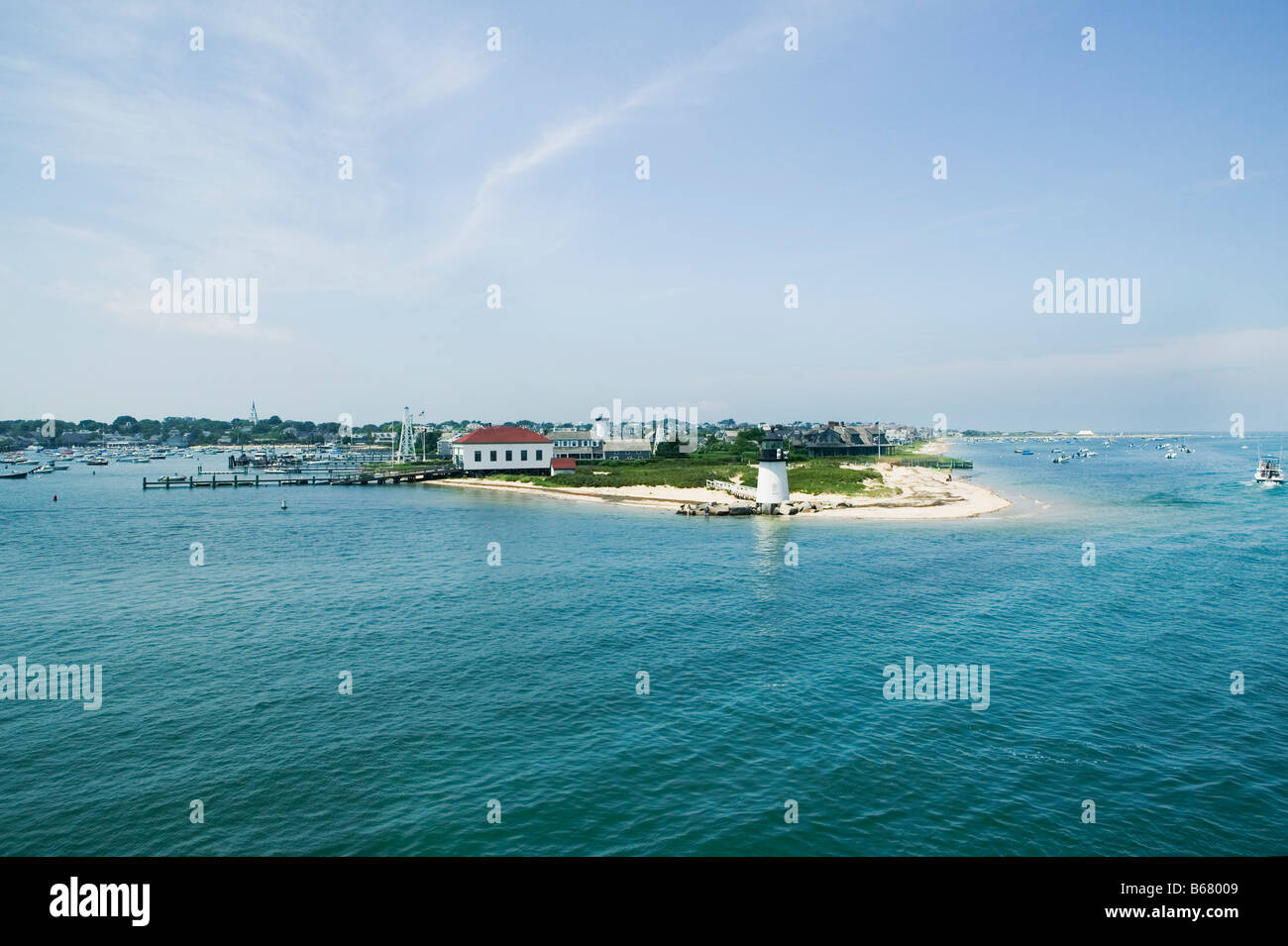 Brant Point Lighthouse on Nantucket Island, Massachusetts, USA Stock ...