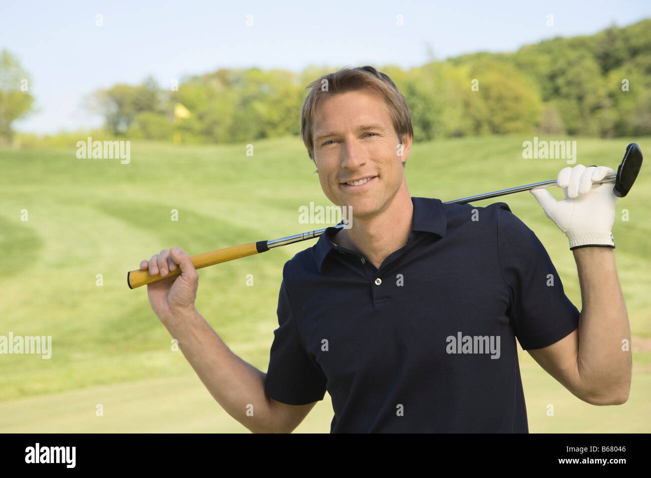 Portrait of Male Golfer Stock Photo - Alamy