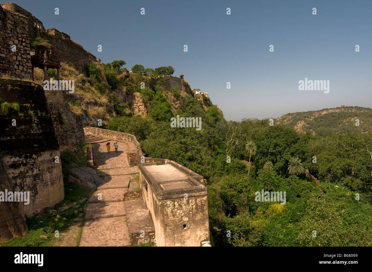 Ranthambore fort. Ranthambore National Park. Rajasthan. India Stock ...