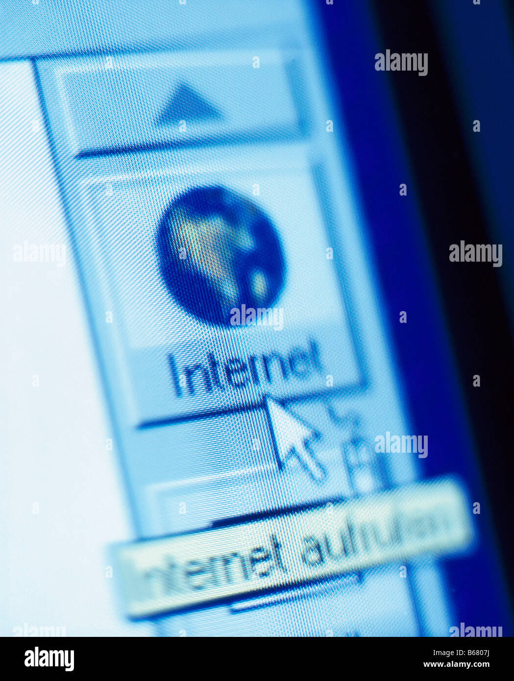 Button to connect to the internet Stock Photo - Alamy