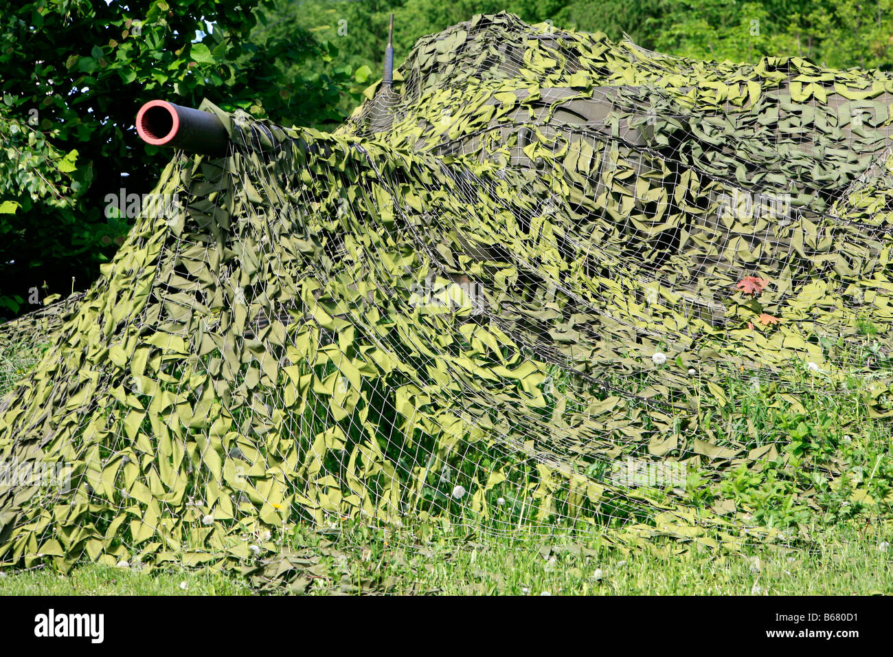 Camouflaged Soviet tank of World War II at Victory Park in Moscow ...