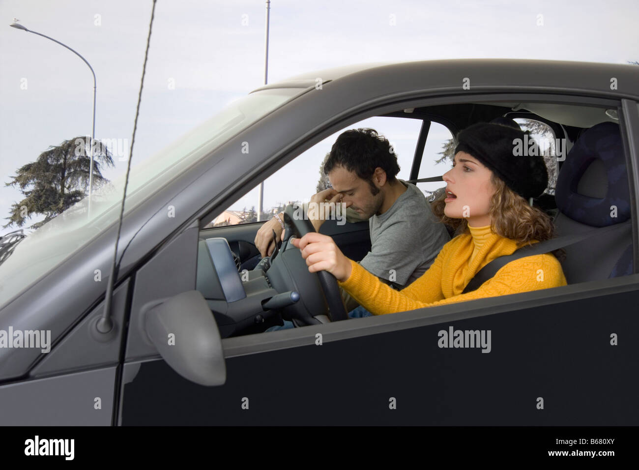 Angry Woman Driving Car High Resolution Stock Photography and Images ...