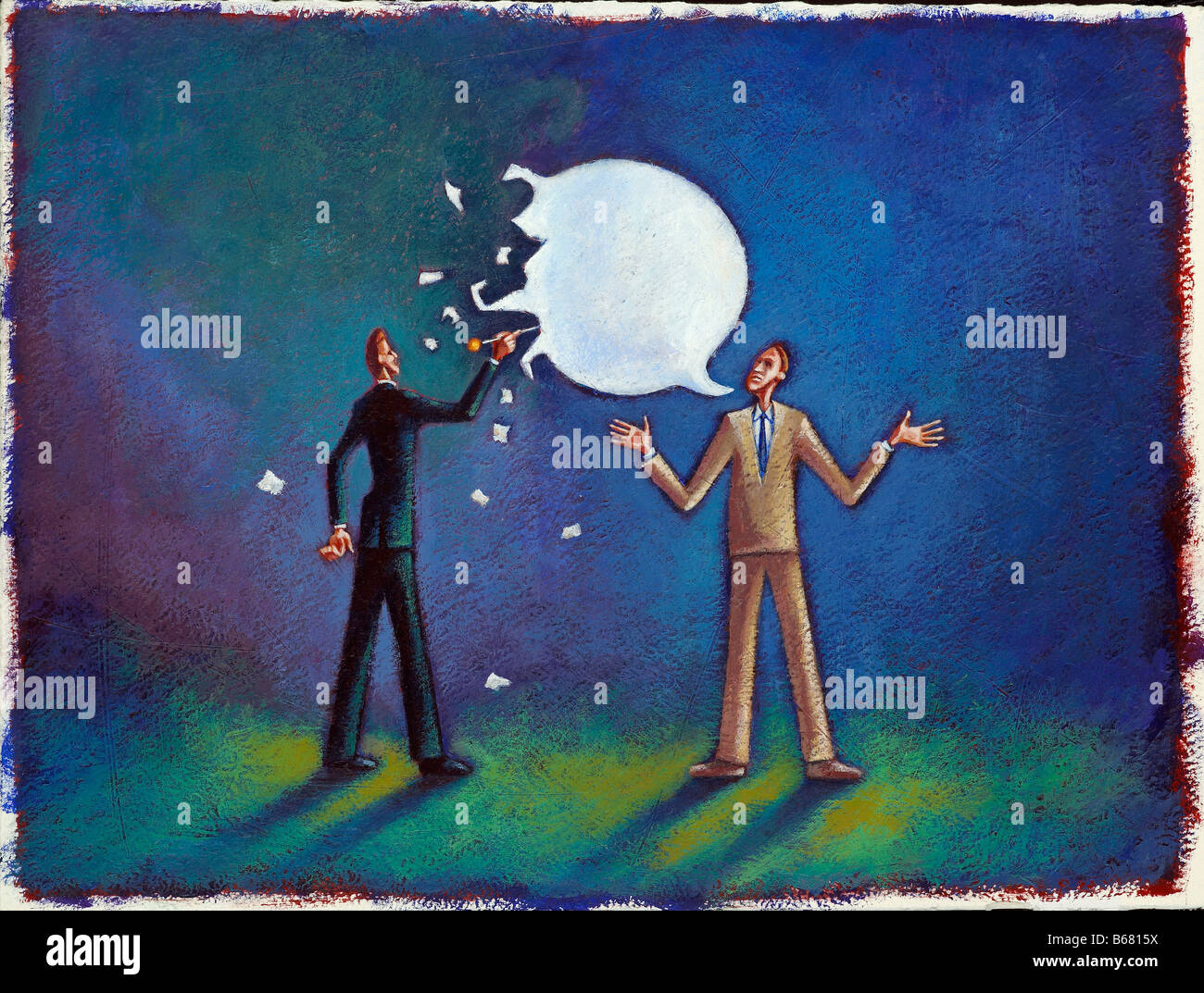 2 people talking argue hi-res stock photography and images - Alamy