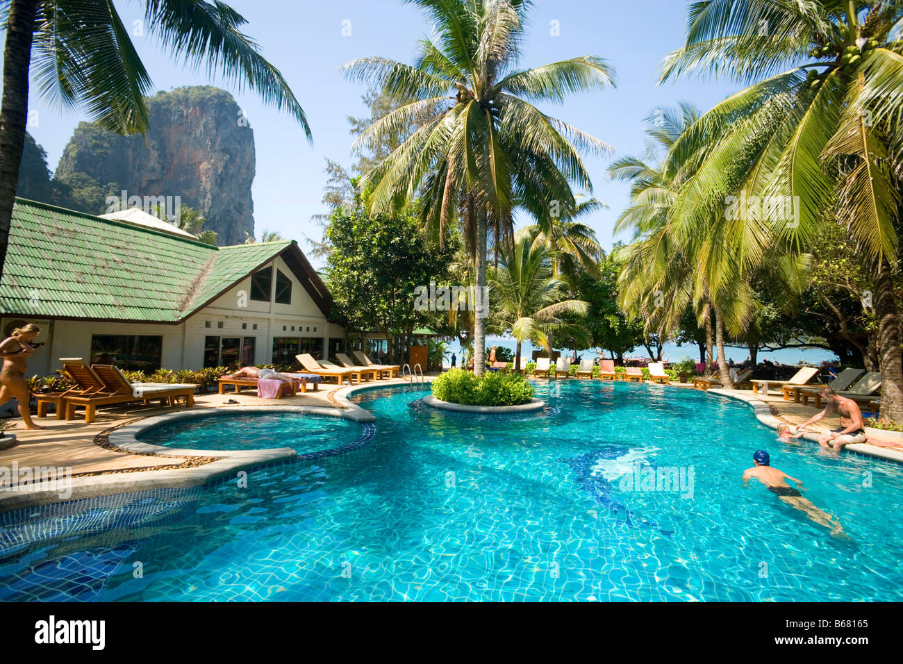 Pool, Sand Sea Bungalows of the Sand Sea Resorts, Hat Rai Leh, Railay ...
