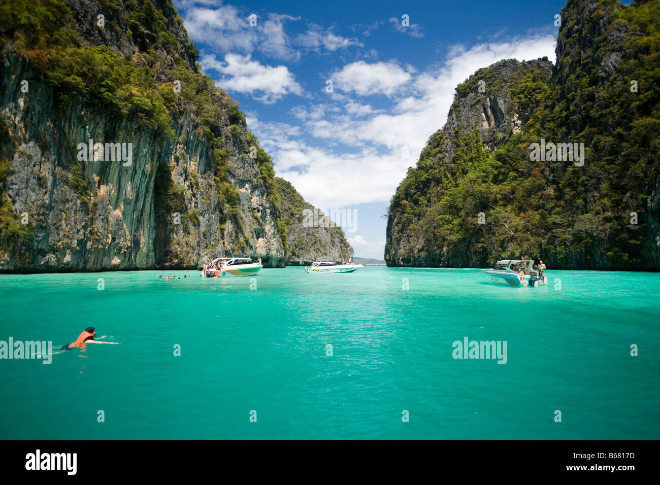 Snorkeling trip to Pileh, a beautiful scenic lagoon, Ko Phi-Phi Leh, Ko ...