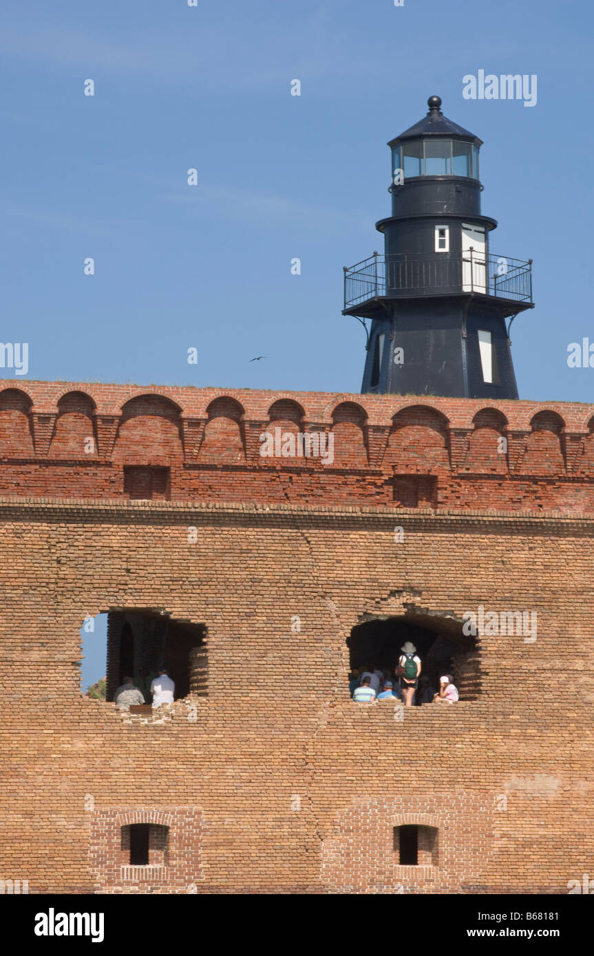 Fort Jefferson, Garden Key Lighthouse, Dry Tortugas National Park, Key ...
