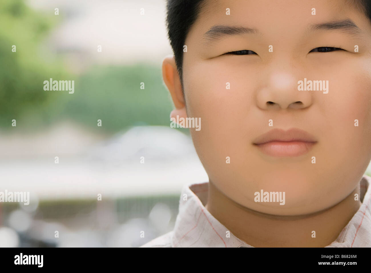 Close-up of a boy's face Stock Photo - Alamy