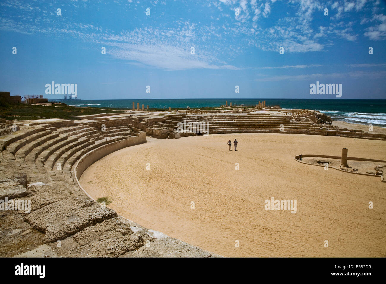 Port City of Caesarea, Israel Stock Photo - Alamy