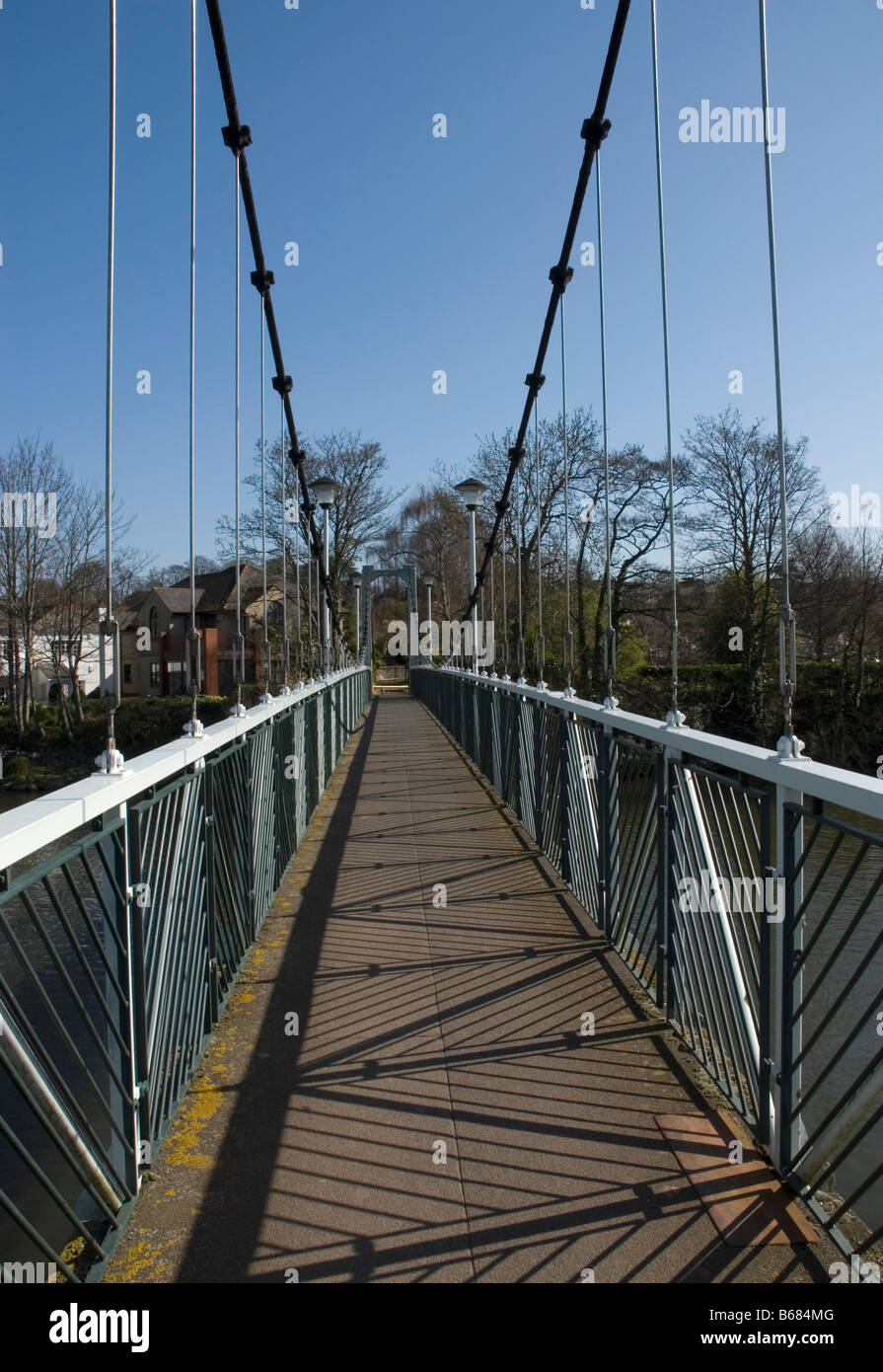 Trews Weir Suspension Bridge High Resolution Stock Photography and ...