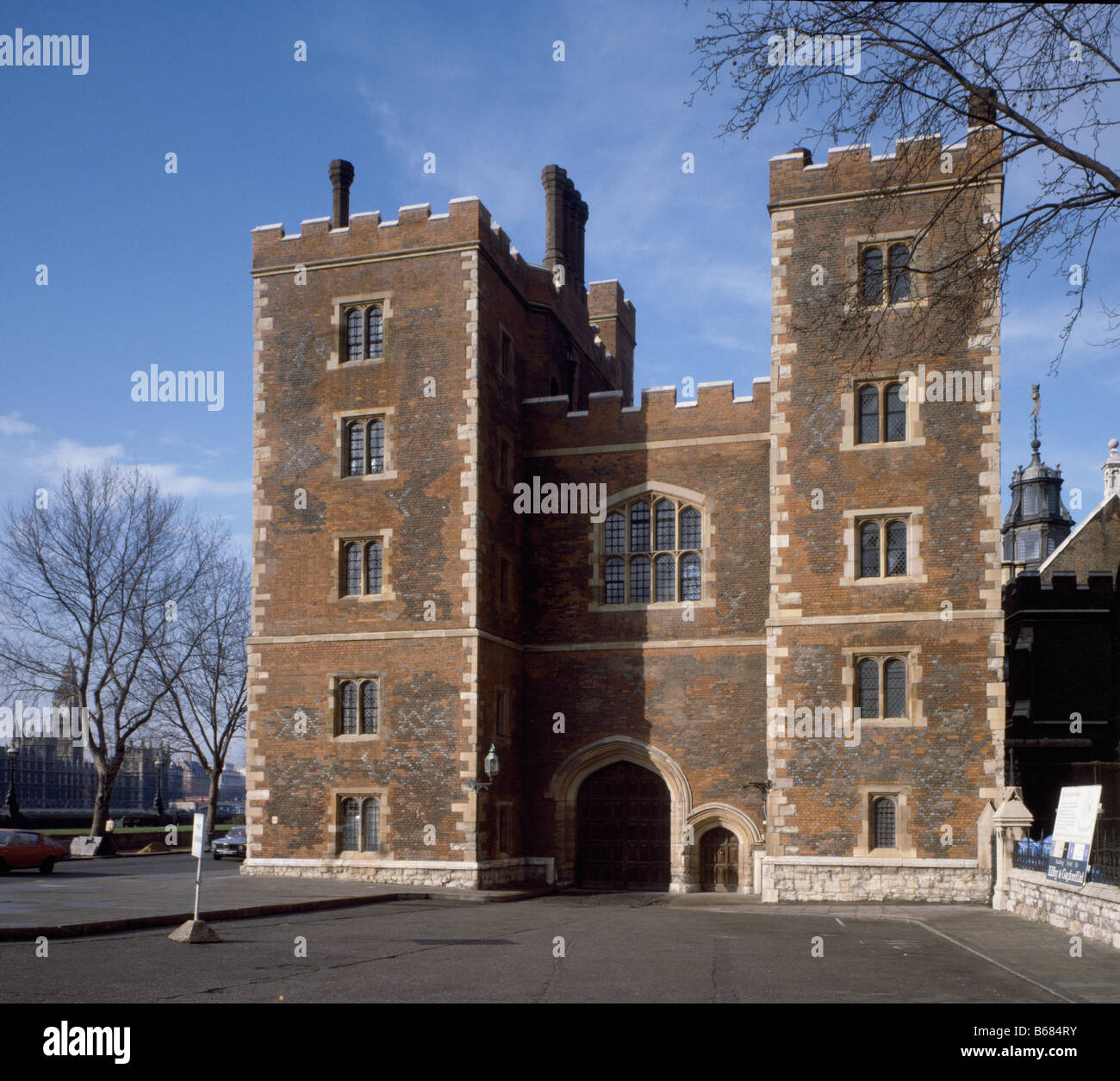 Lambeth Palace Mortons Tower Stock Photo - Alamy