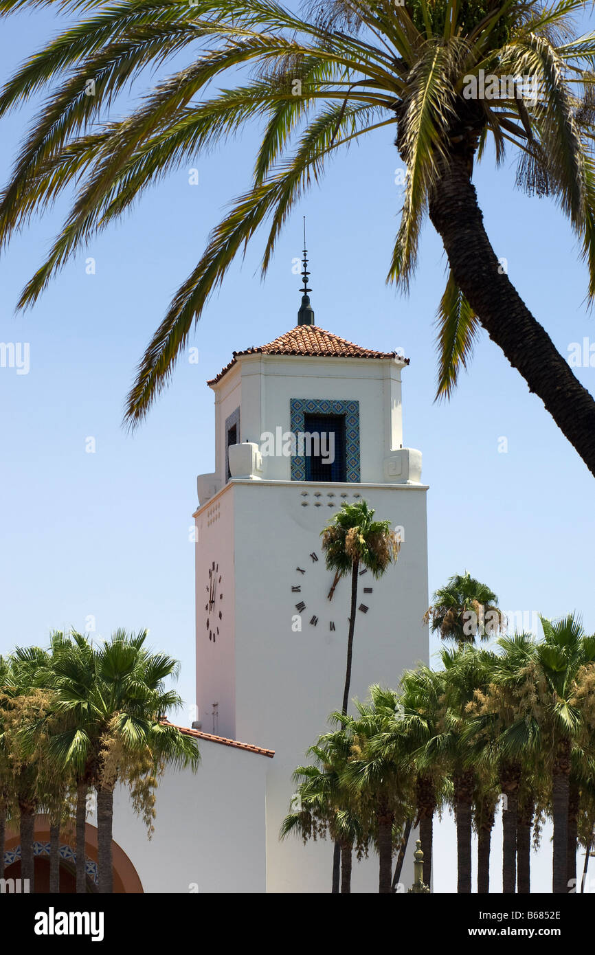 Union Station Tower, Los Angeles, California, USA Stock Photo - Alamy
