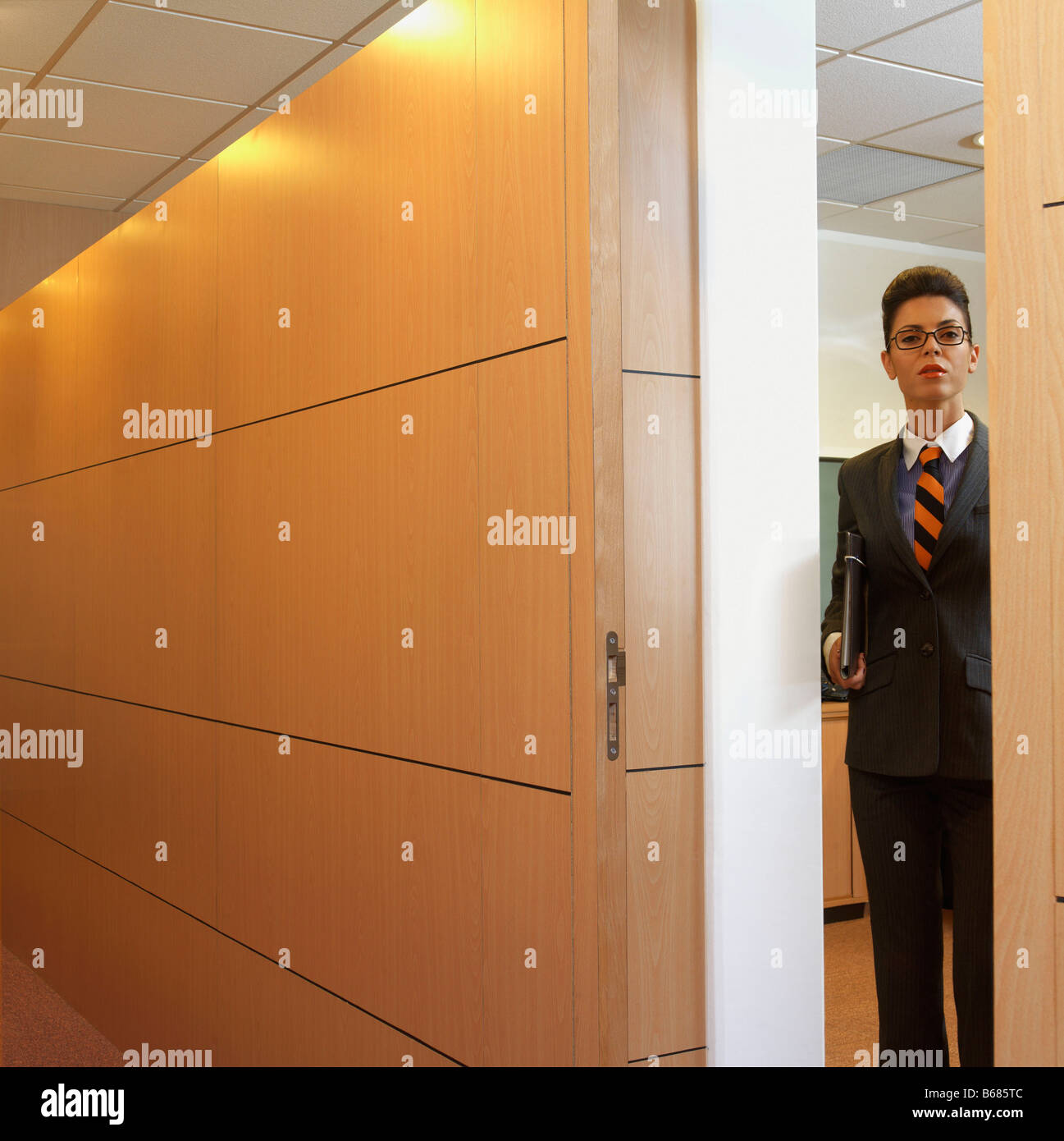 Woman coming out laptop hi-res stock photography and images - Alamy