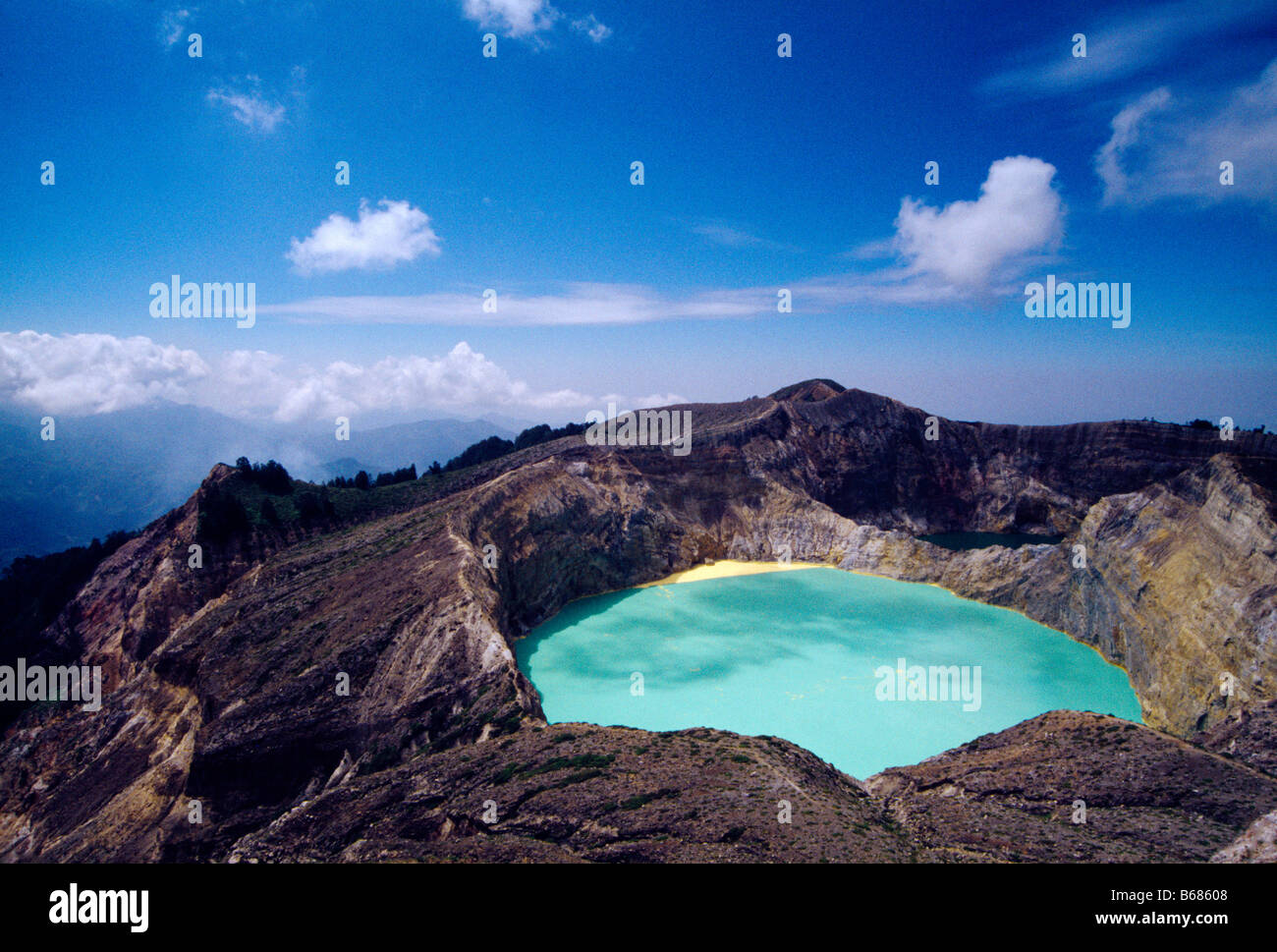 Flores Indonesia Moni Keli Mutu Crater Lake Stock Photo - Alamy