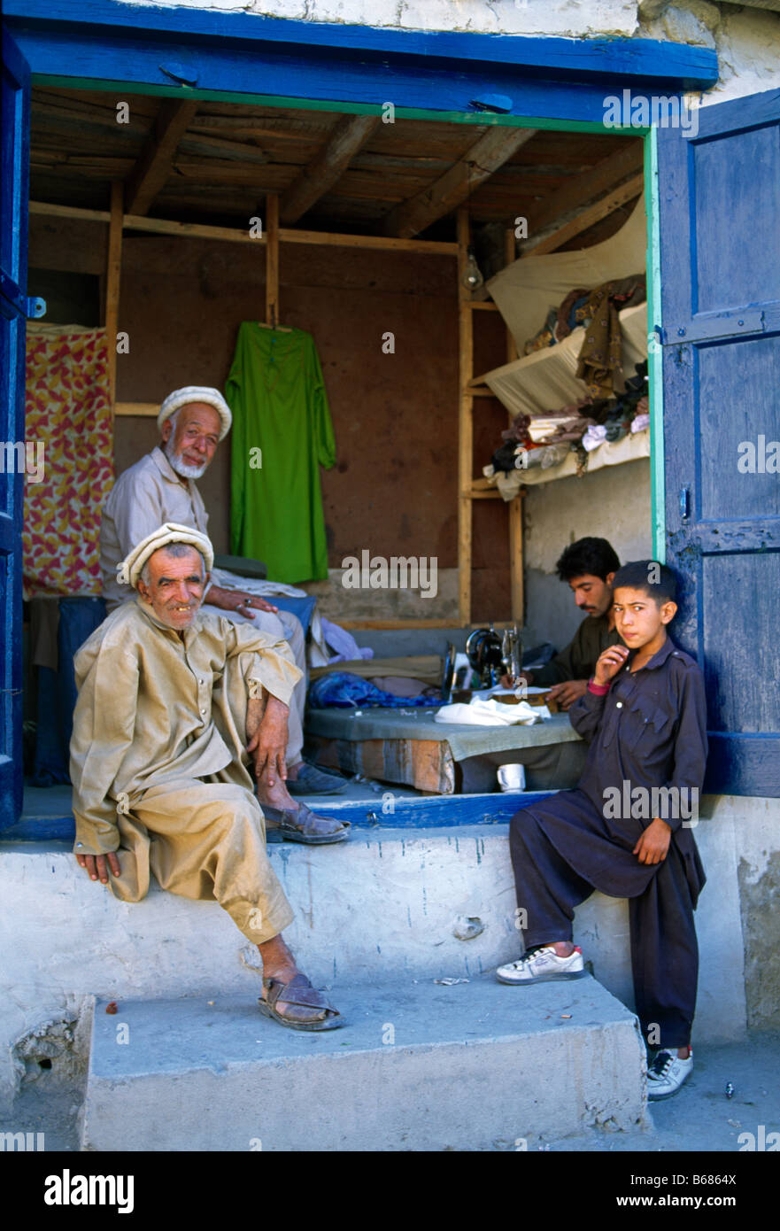 Pakistan Hunza Valley Tailor's Shop Stock Photo - Alamy