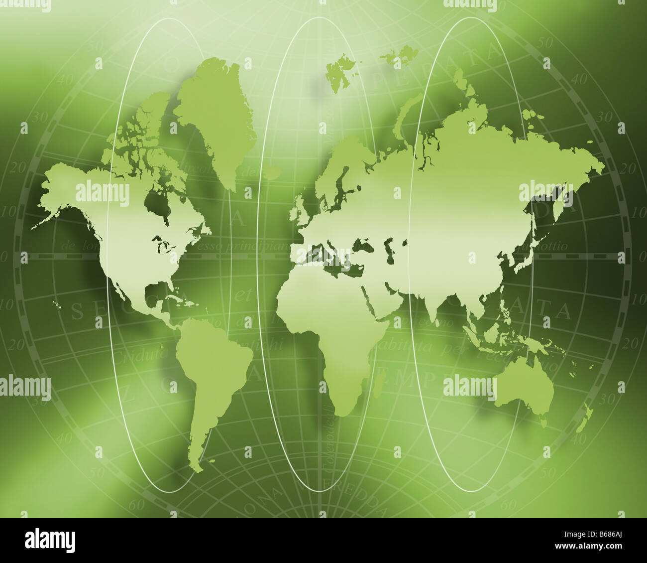 Wire frame earth map hi-res stock photography and images - Alamy